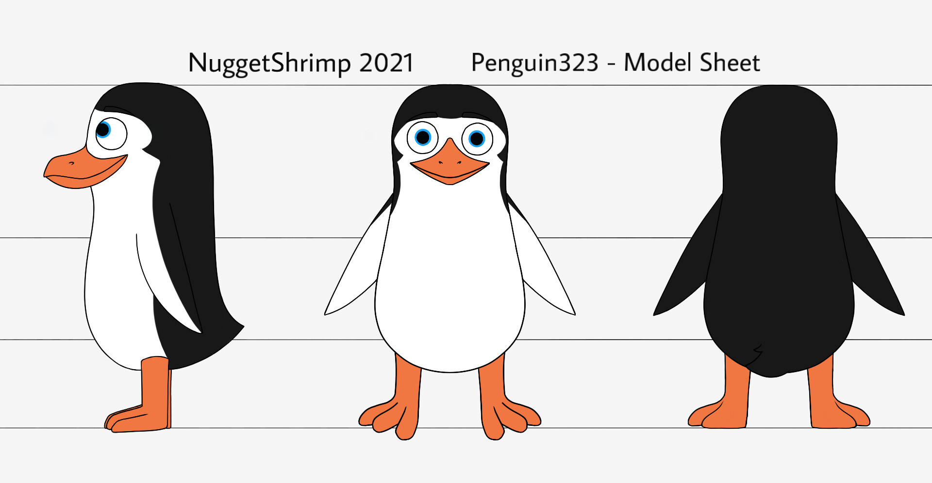 ArtStation - Penguin323 turnaround sheet