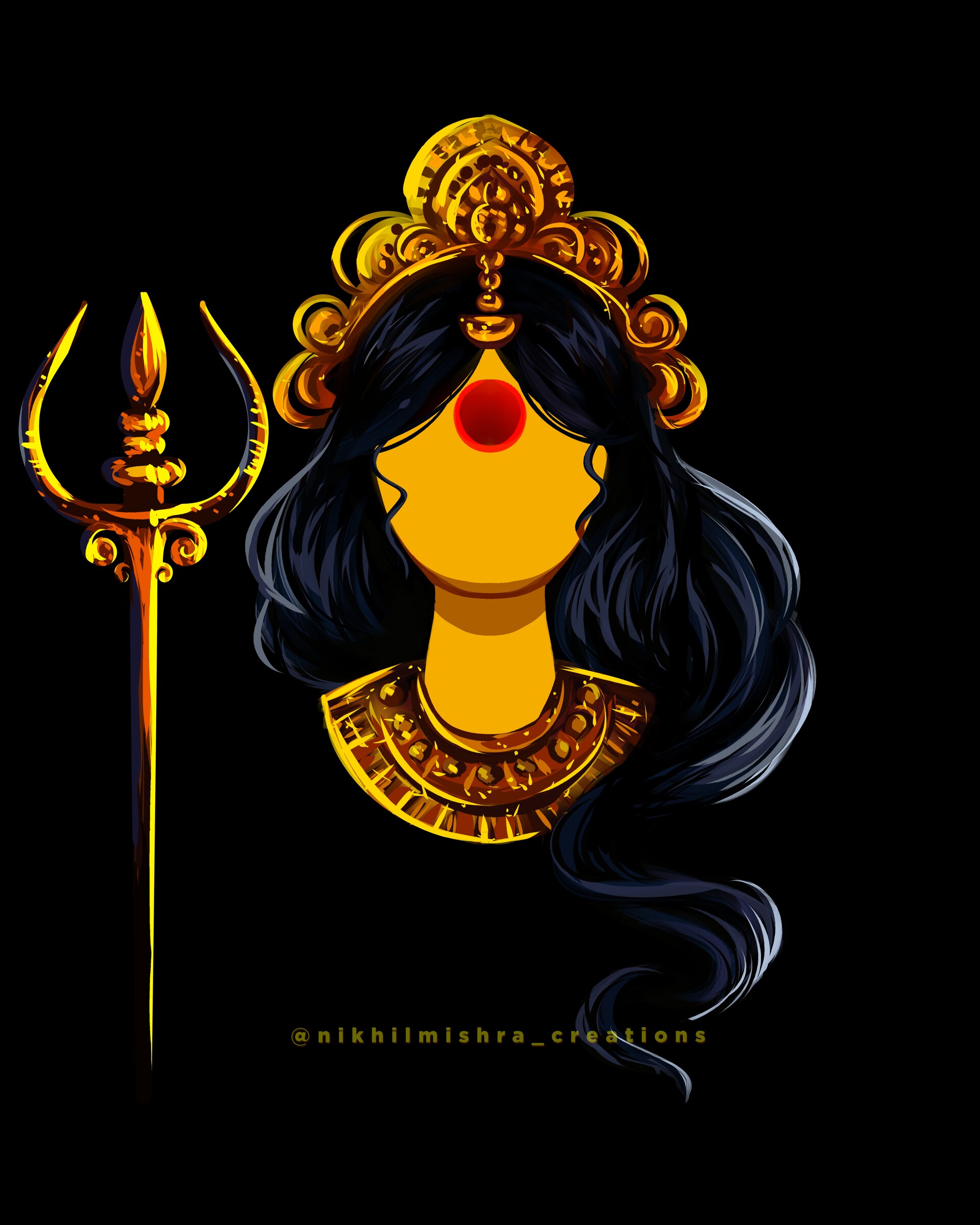 Goddess Durga Painting