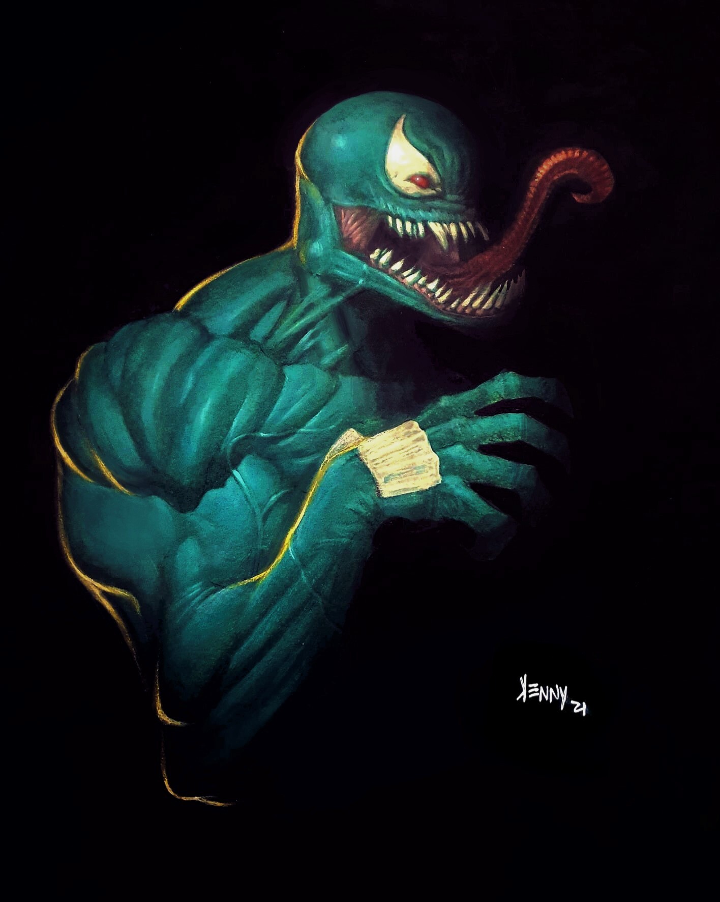 ArtStation - Venom Painting with Acrylics