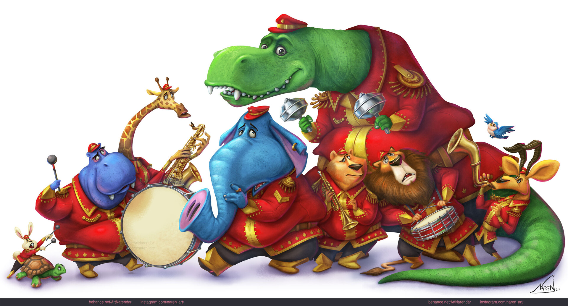 ArtStation - Animal music band