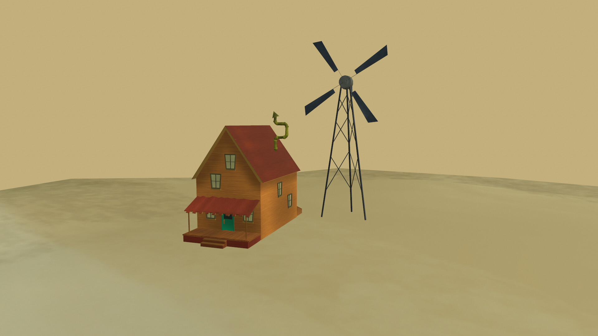 Courage The Cowardly Dog Farmhouse