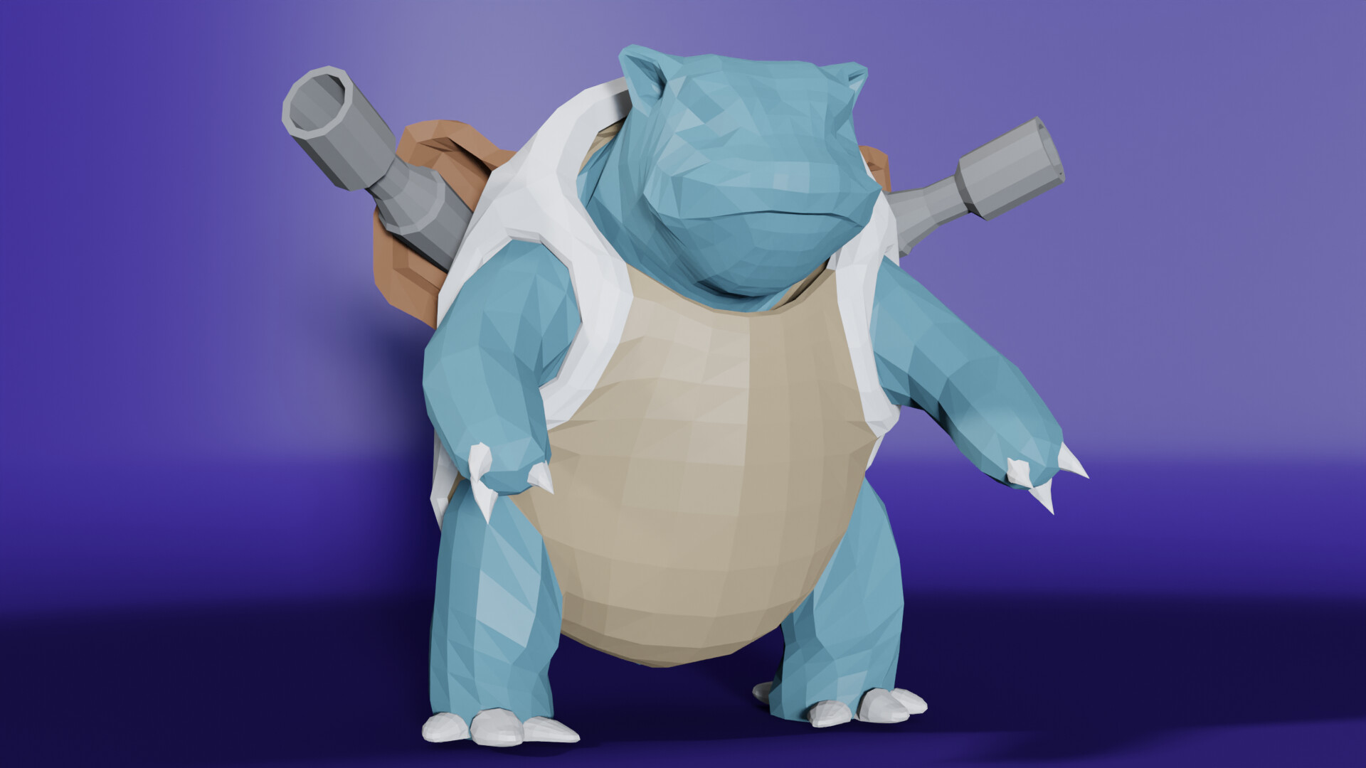 ArtStation - Blastoise Low Poly