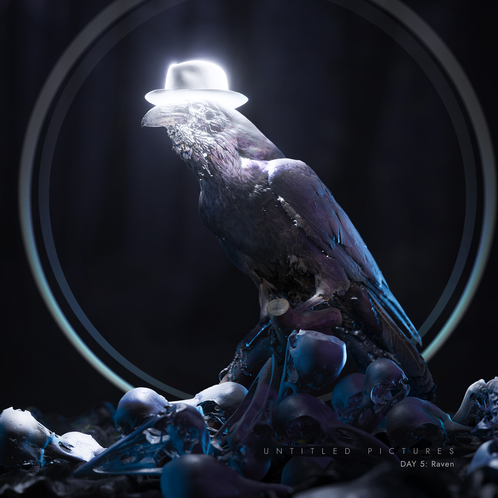 ArtStation - Inktober2021 in Blender / Day 5: Raven