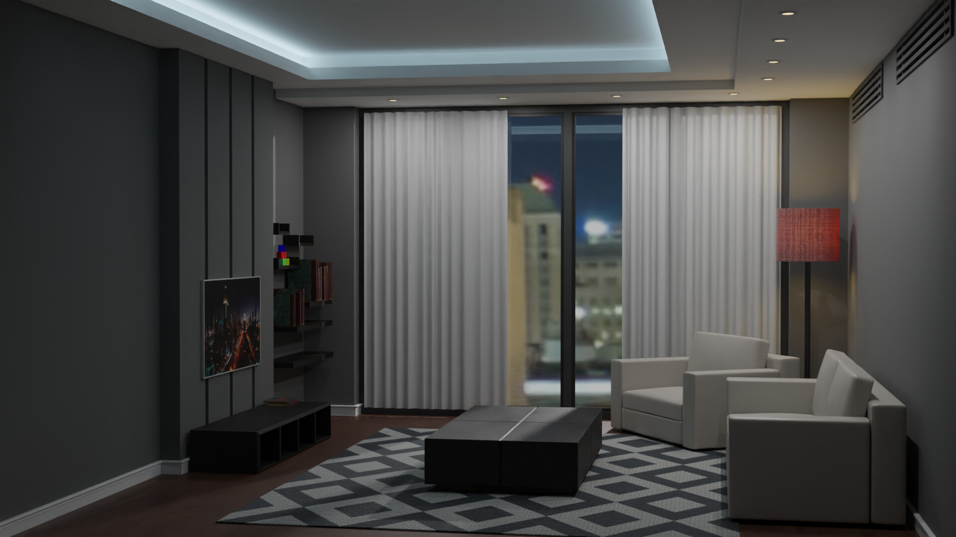 ArtStation - Archiviz Interior Living Room in Blender