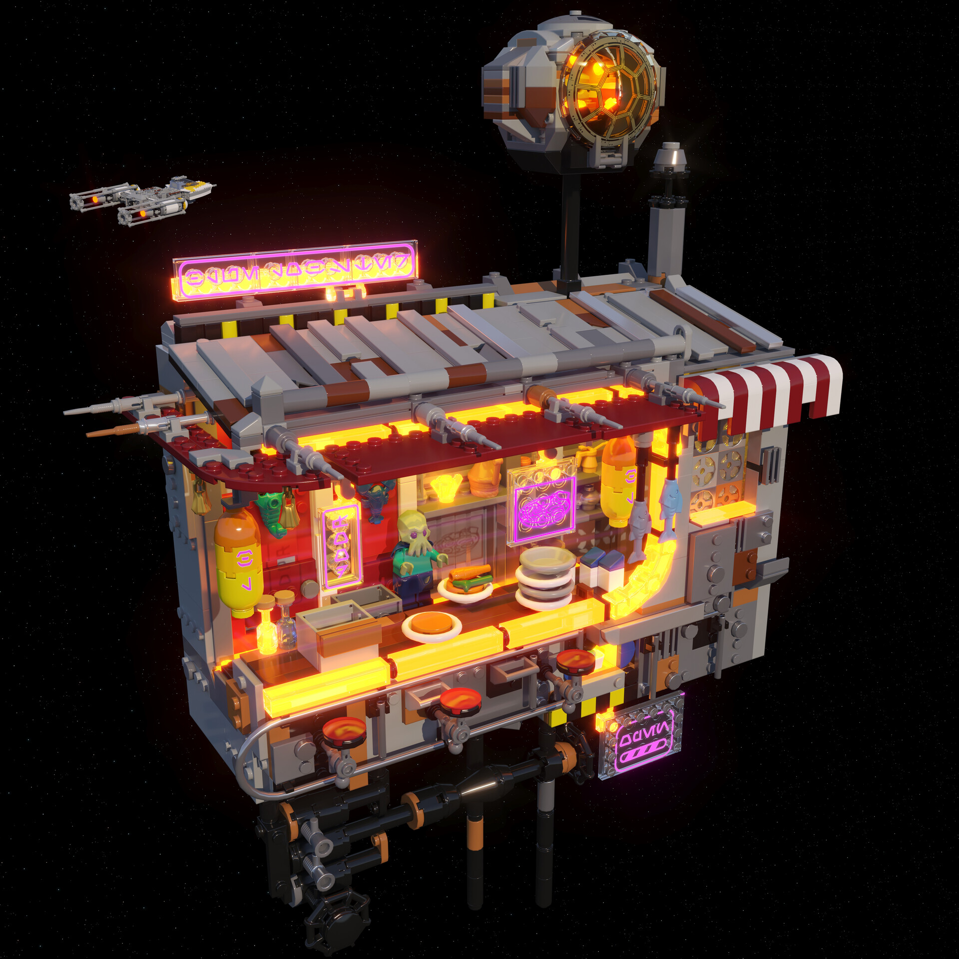 ArtStation - Lego Space Yatai : Star Wars version