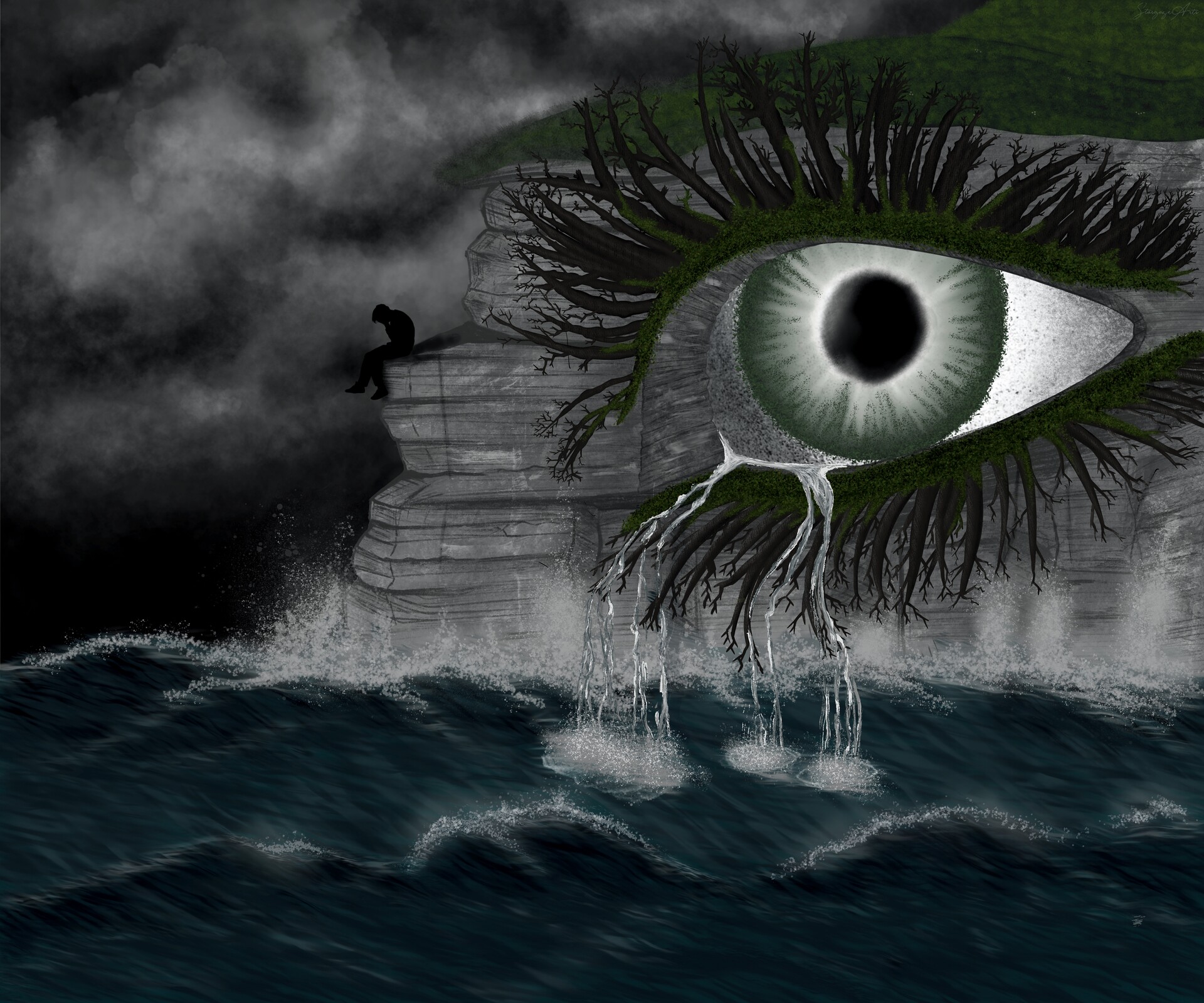 ArtStation - Crying Waterfalls