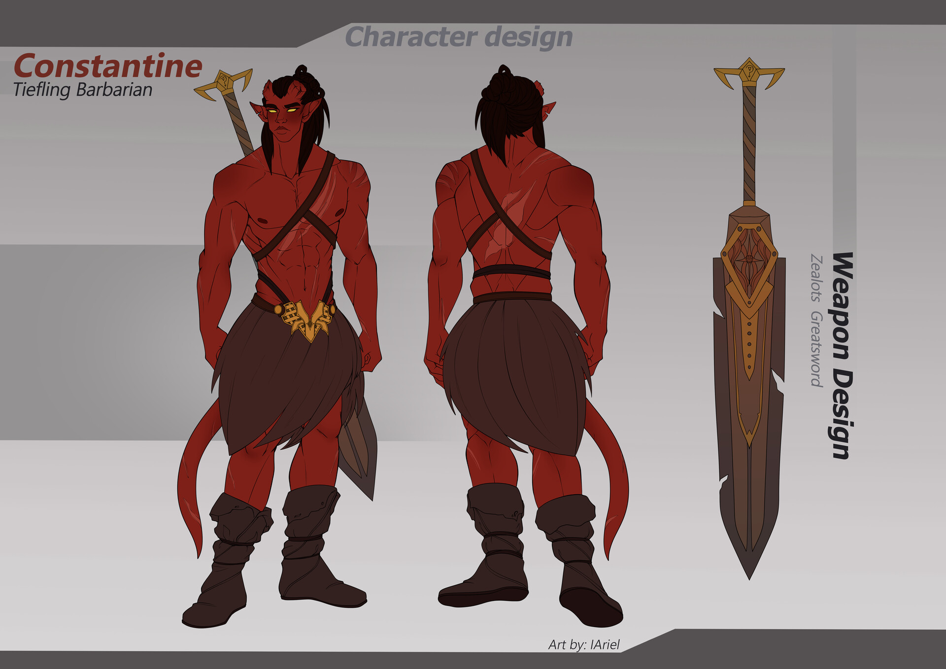 ArtStation - Constantine Character Design Sheet