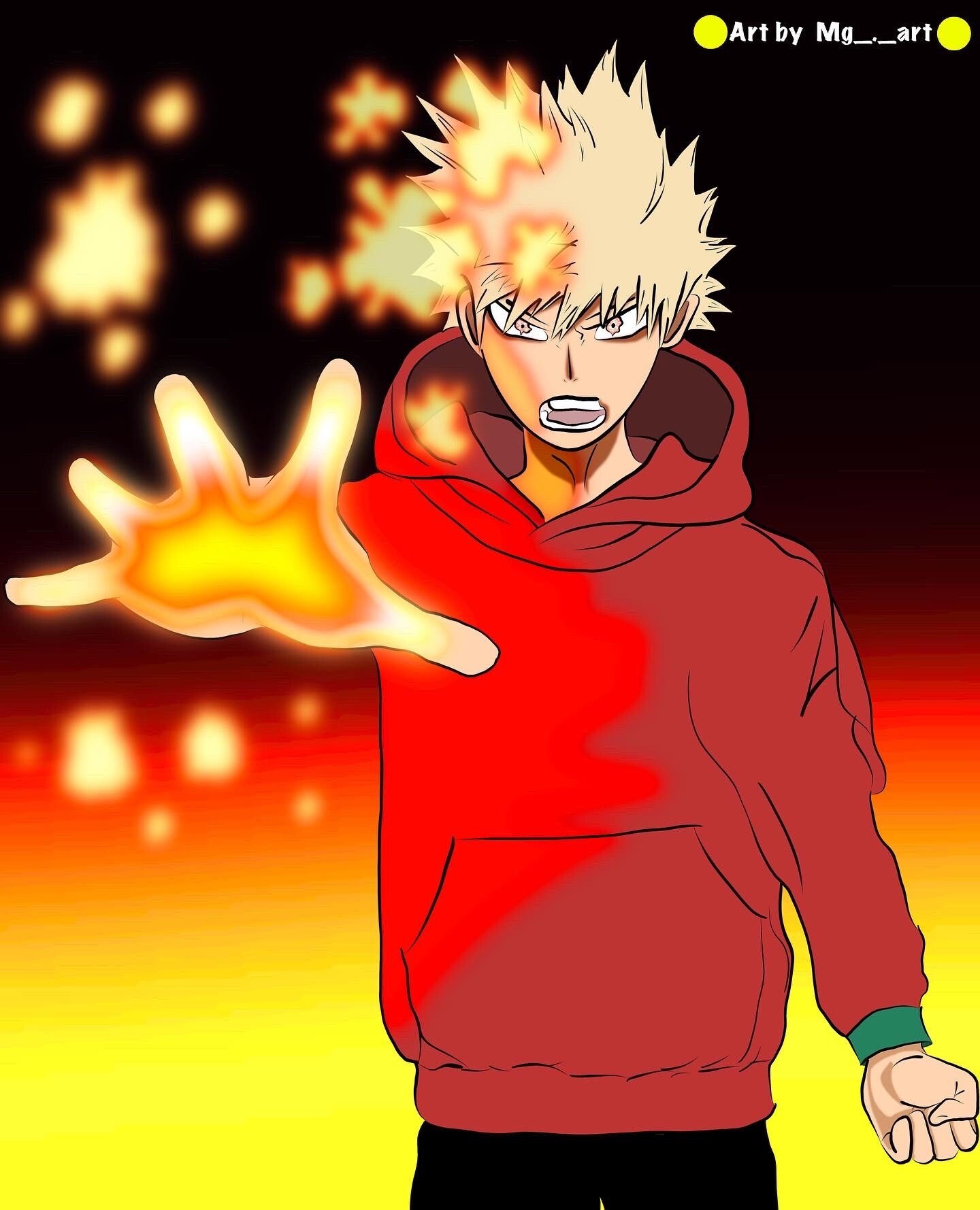 ArtStation - Katsuki Bakugo (Dynamight) My hero academia