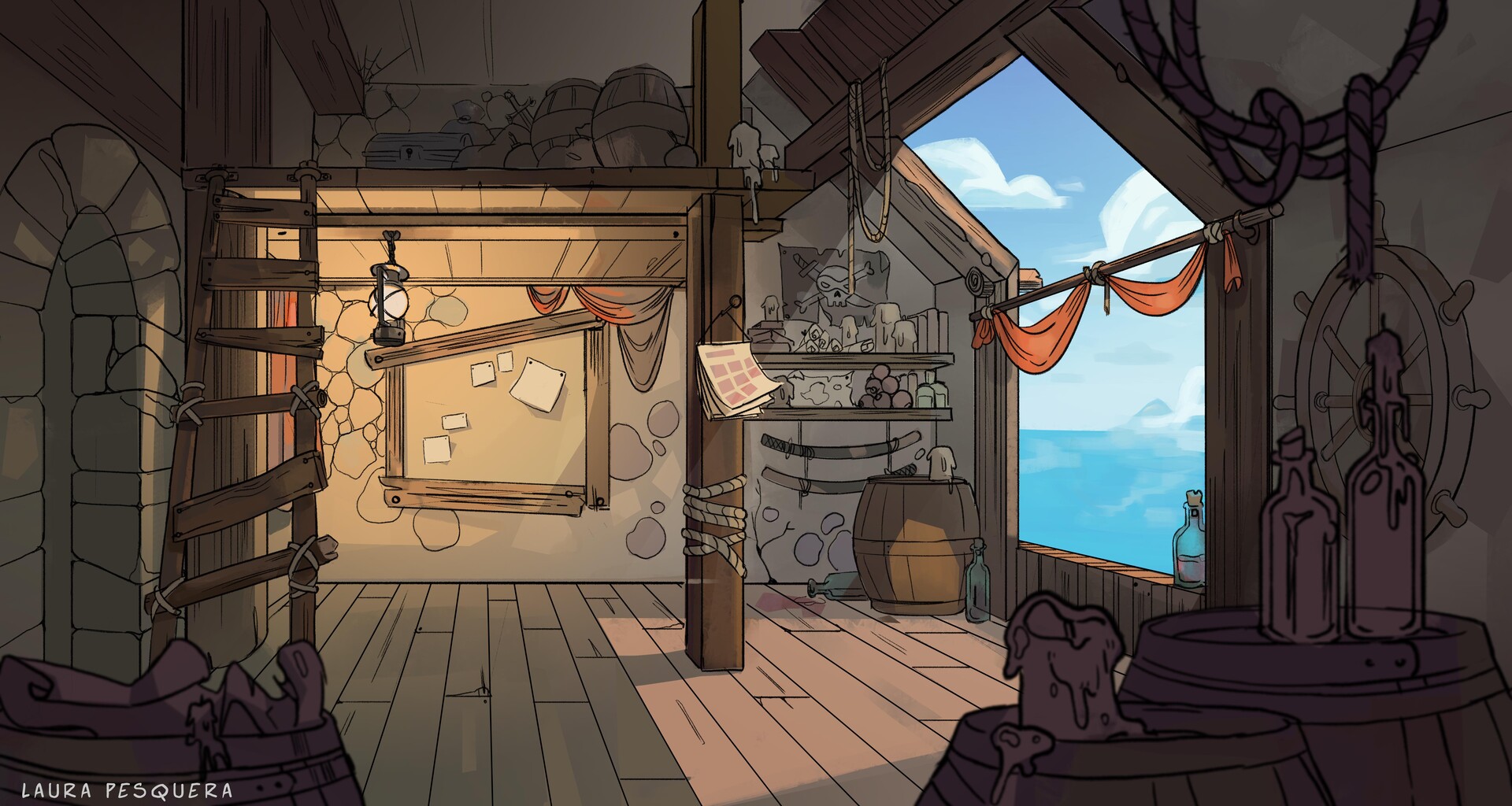 ArtStation - Smol, Pirate Hideout Concepts