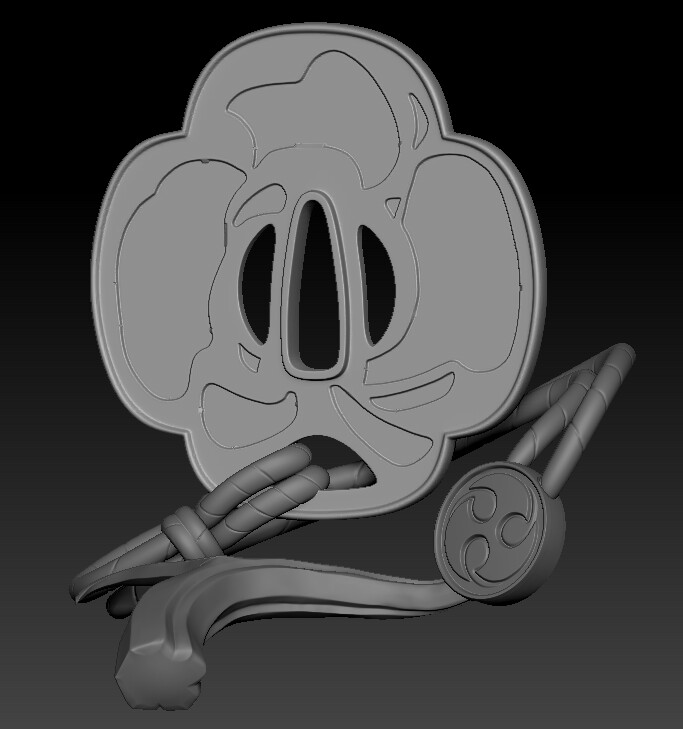 François Le Bail - Magnificent Tsuba : Artefact from Genshin Impact