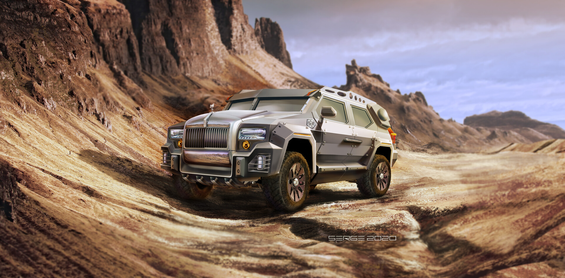 ArtStation - MRAP Rolls Royce Concept