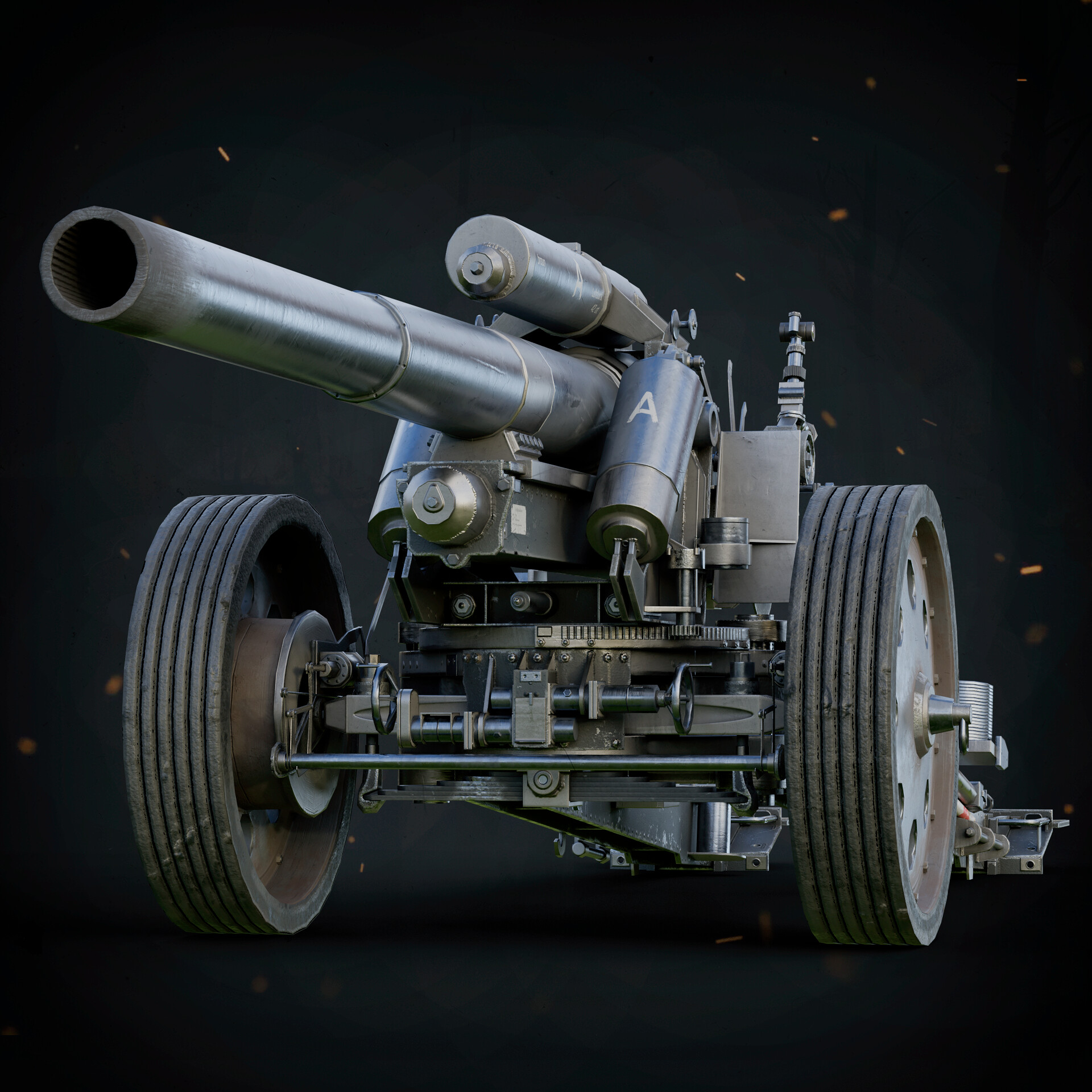 ArtStation - 15cm SFH 18 Gameready model