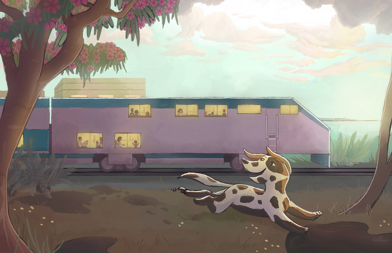 ArtStation - Train and Dog