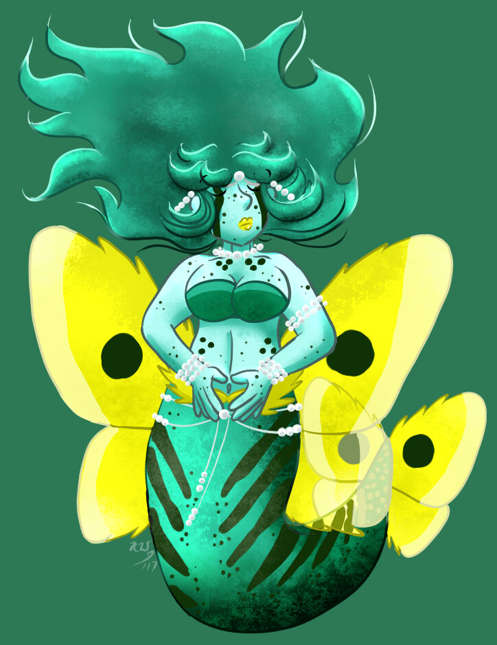 ArtStation - Butterfly Fish Mermaid