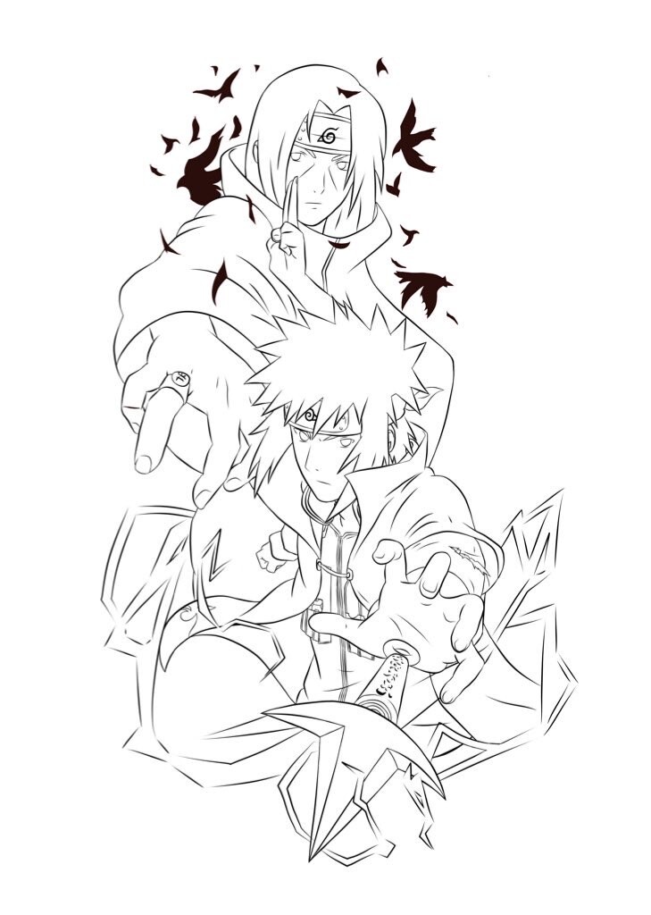 sasuke and itachi coloring pages