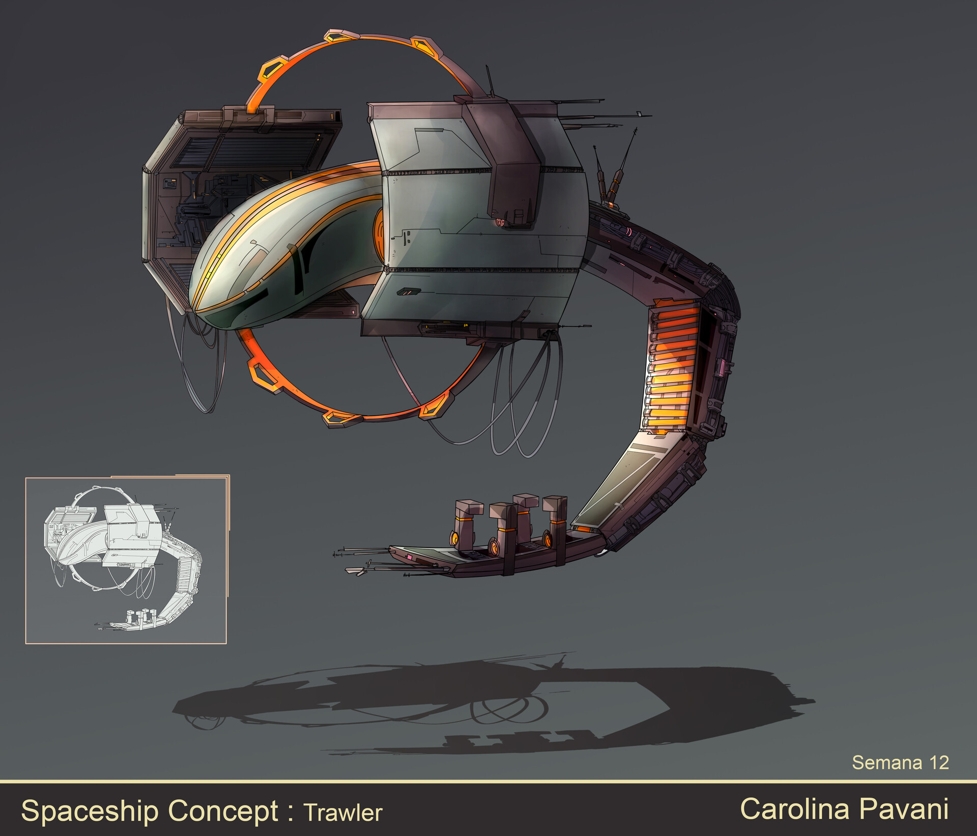 ArtStation - Alien Spaceship Design