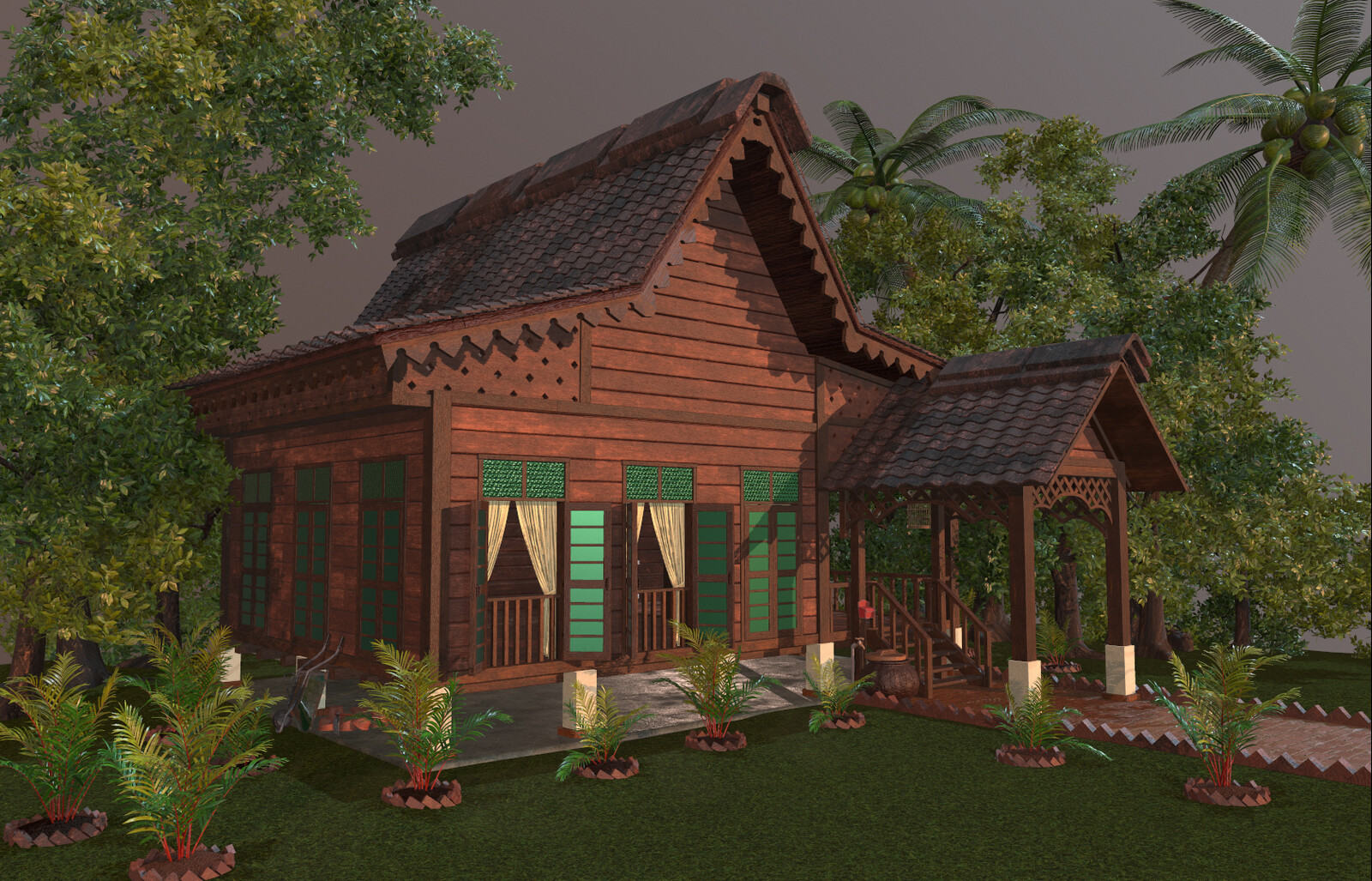 HAWA NAJIHAH - Traditional Malay House - Rumah Kampung