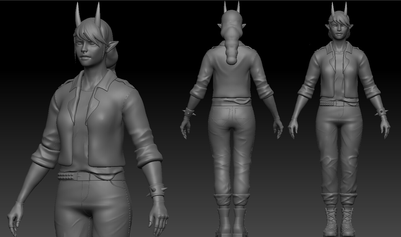 ArtStation - ZBrush Practice - Clothing