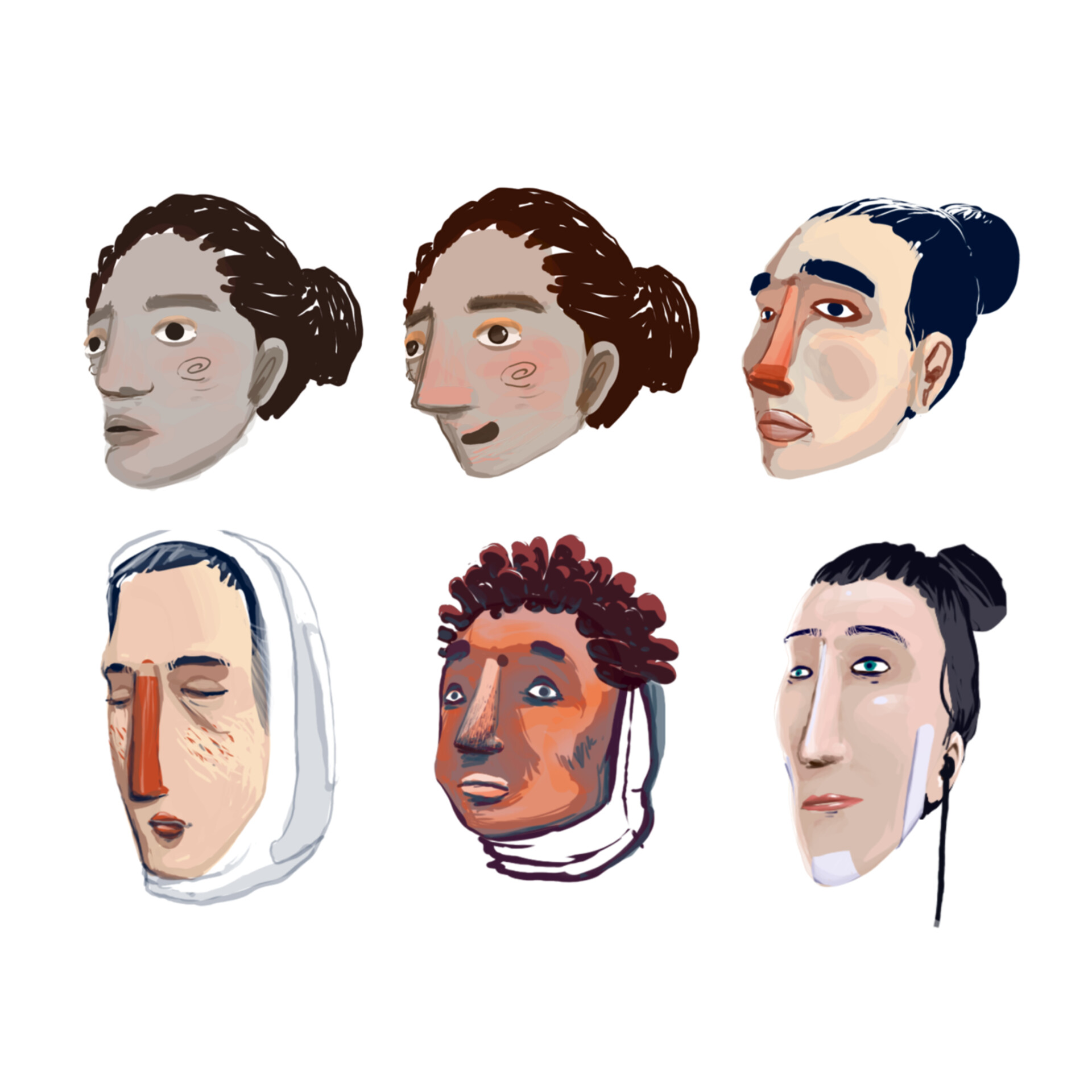 ArtStation - Memory of water - head research