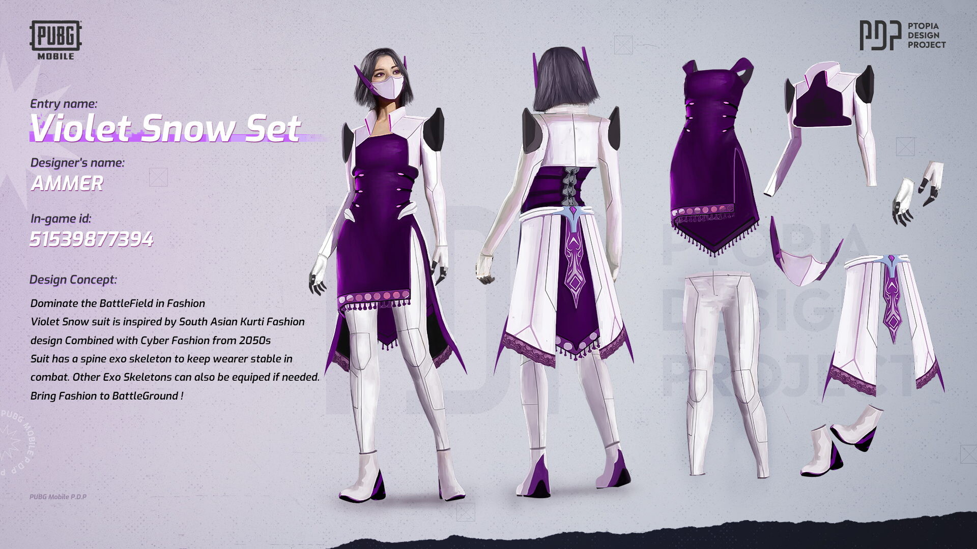 ArtStation - Violet Snow Set PUBG