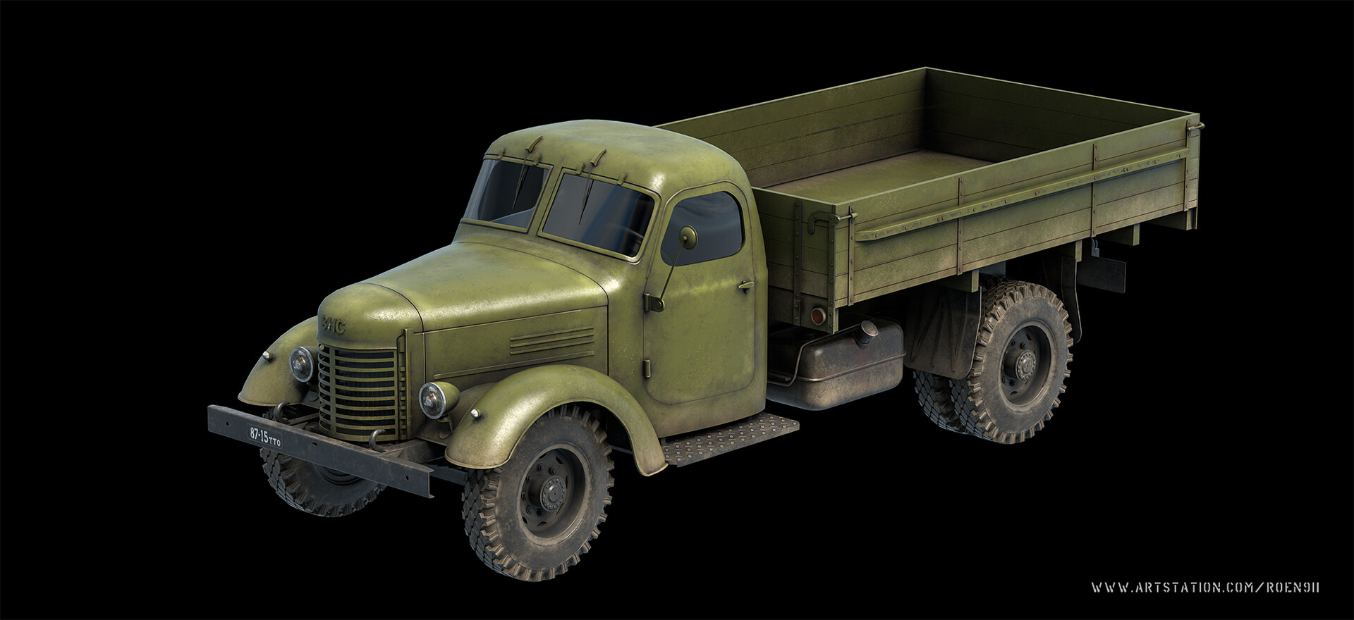 ArtStation - ZiS-150 4x2 4t Truck 3d Model