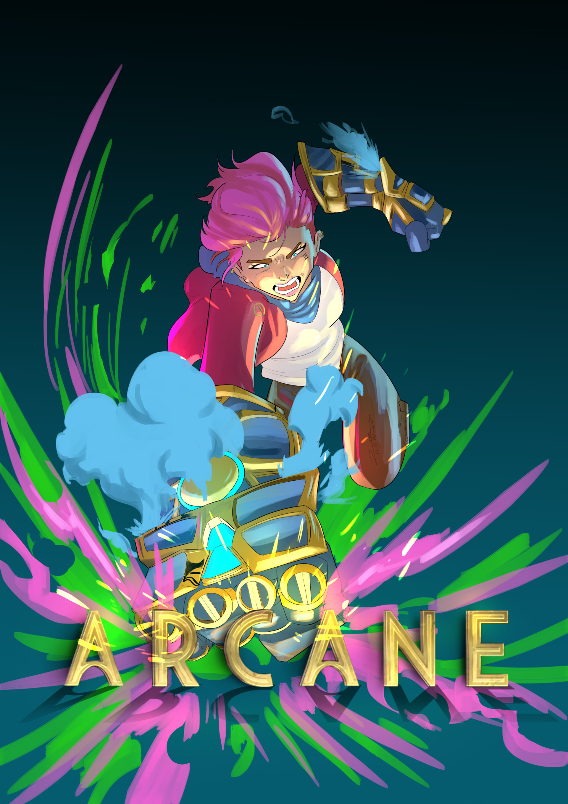 ArtStation - Vi Arcane Poster