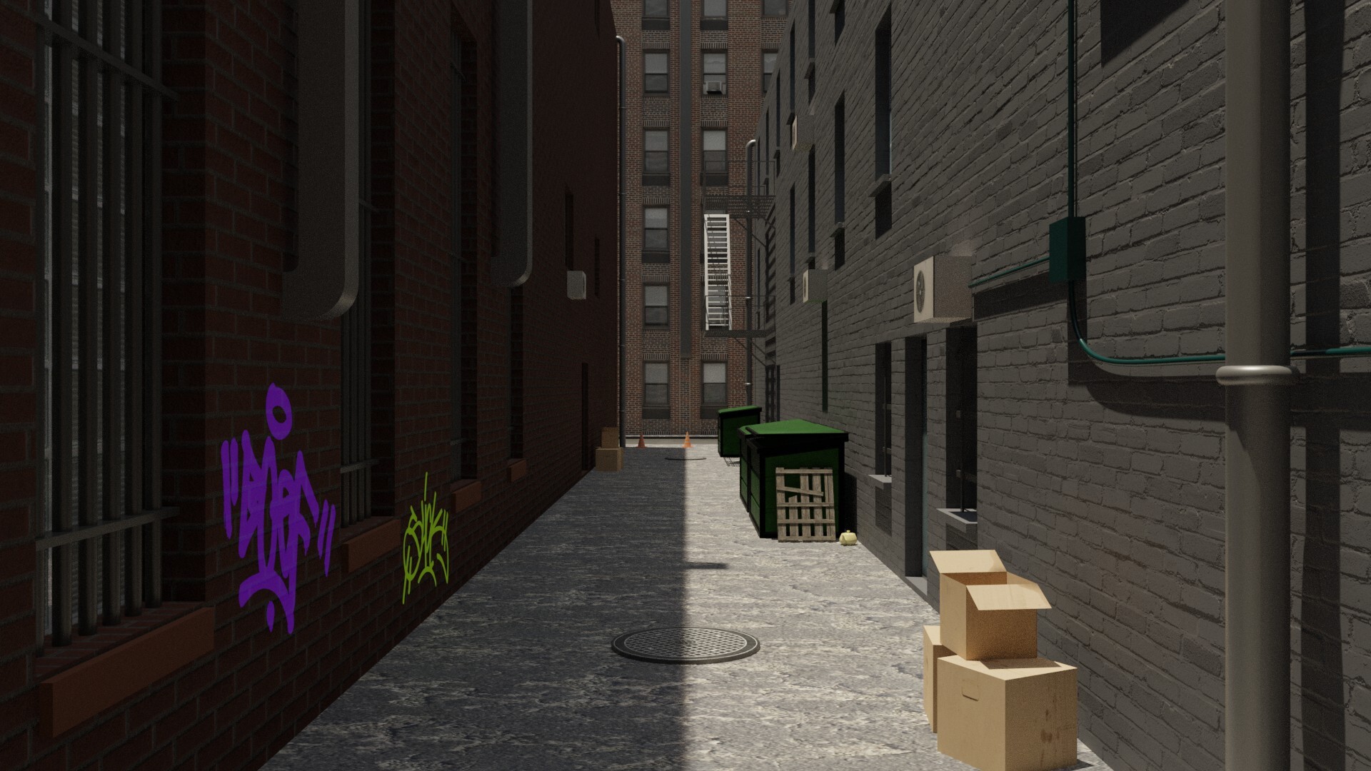 ArtStation - City alley