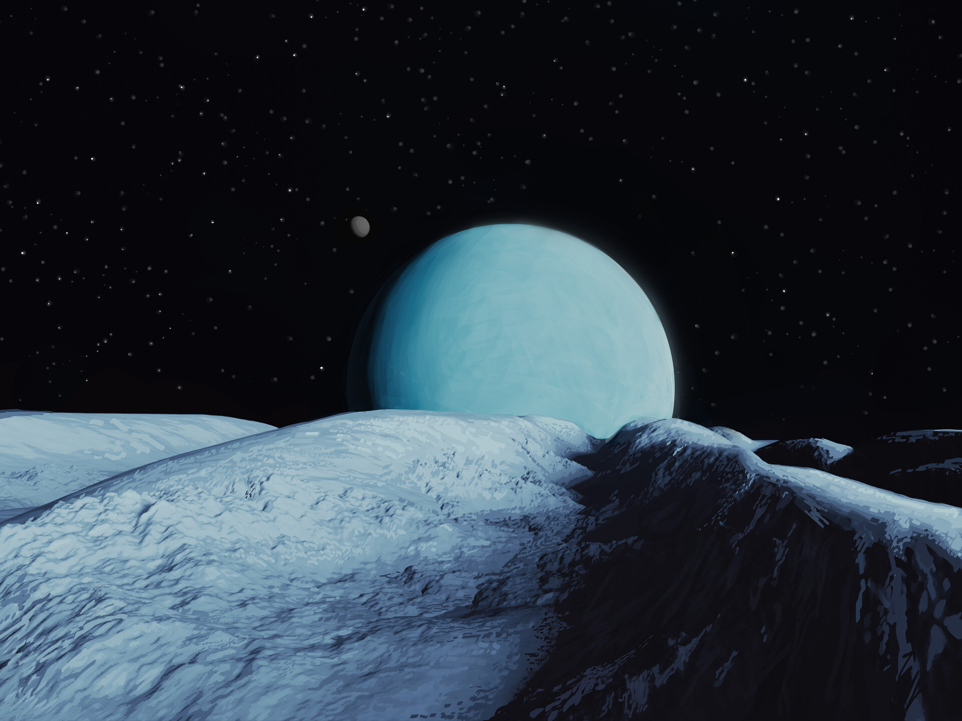 Inside Uranus Moon Ariel