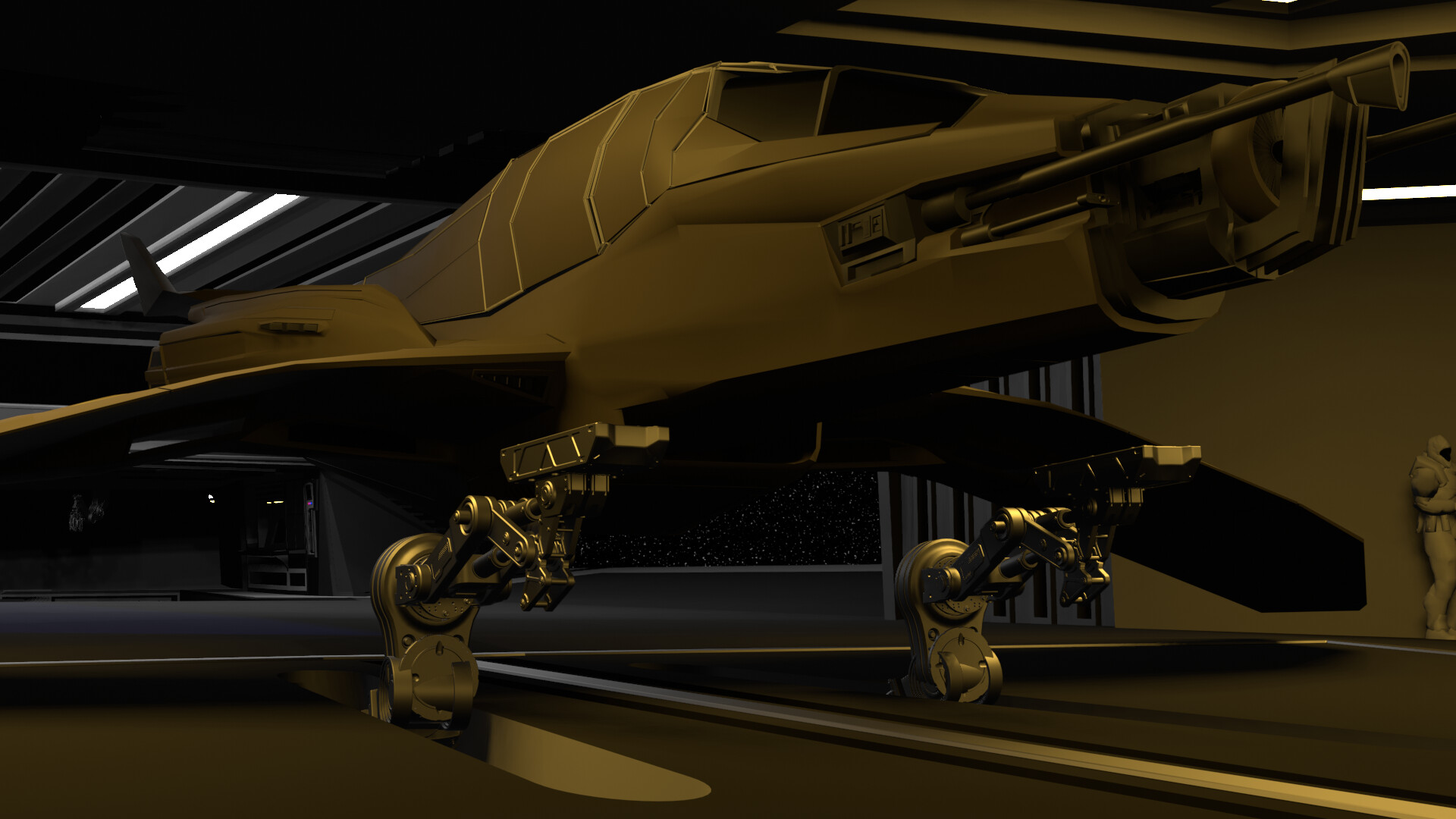 Liam Guise - Fighter Recall and Docking Animation - WIP