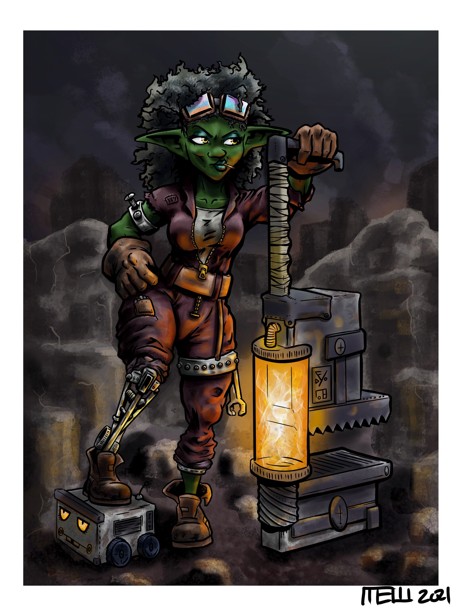 ArtStation - Mackenzie "Mac" The Goblin Engineer