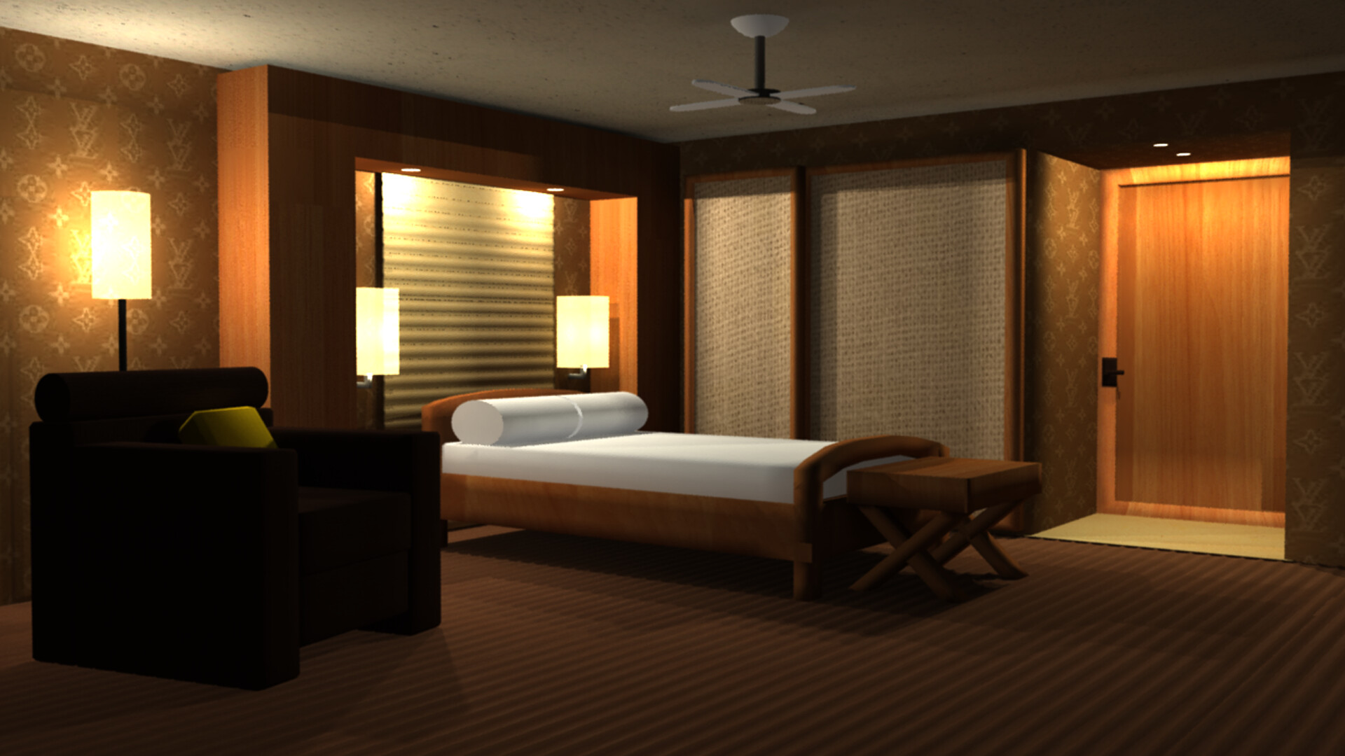 ArtStation - Interior cuarto 3D