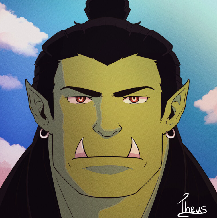 ArtStation - DnD - Orc Portrait