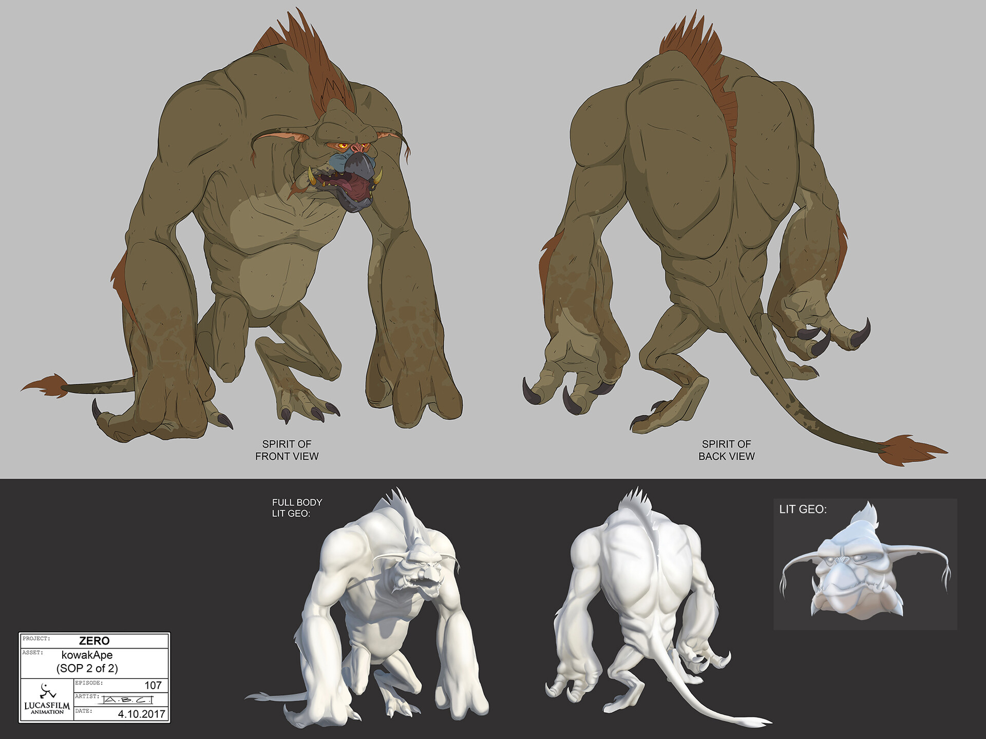 Amy Beth Christenson Smith - Star Wars Resistance: Kowakian Ape Lizard