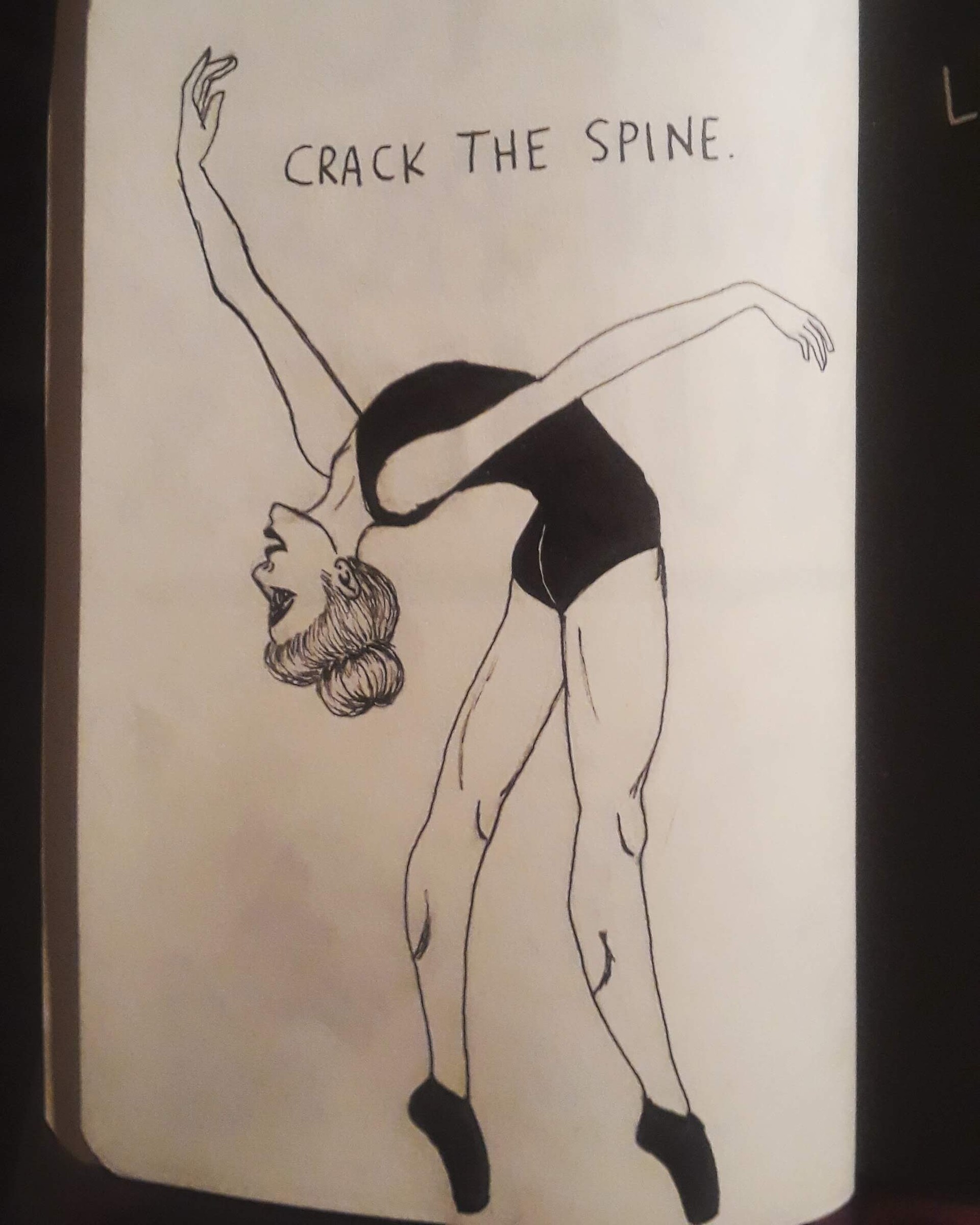 Cracked Spine Drawing