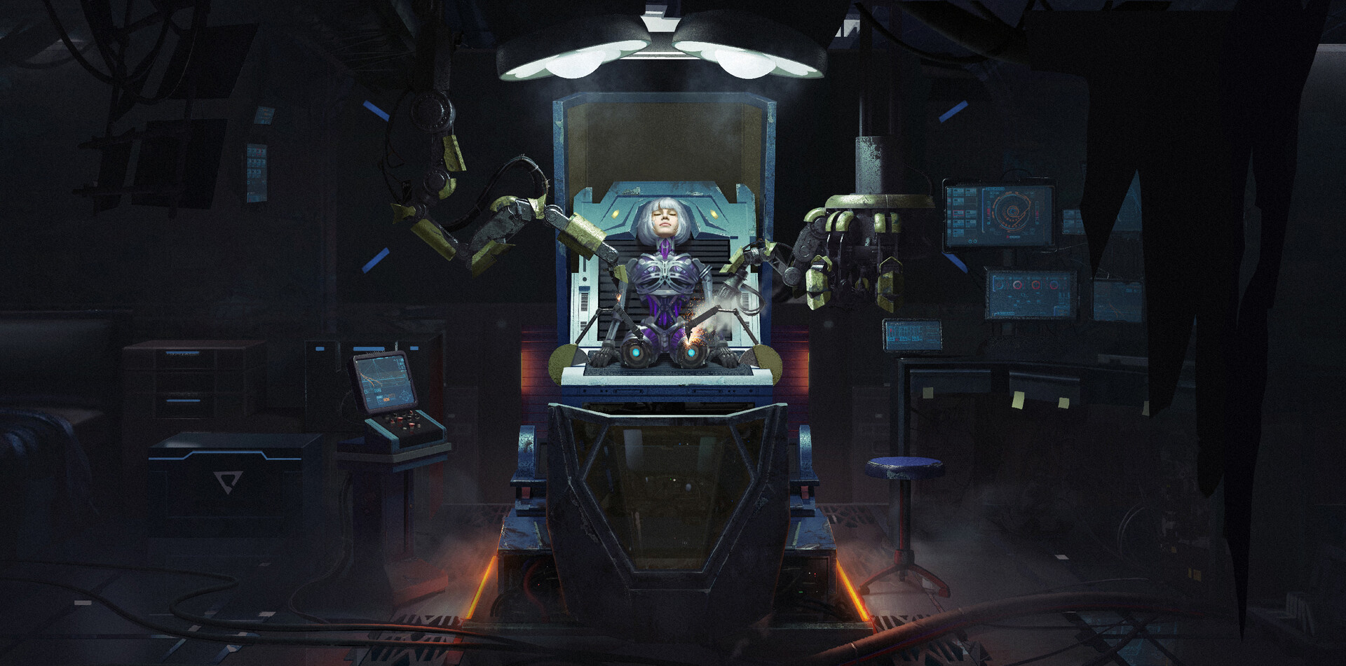 ArtStation - Shadow play游戏室内场景