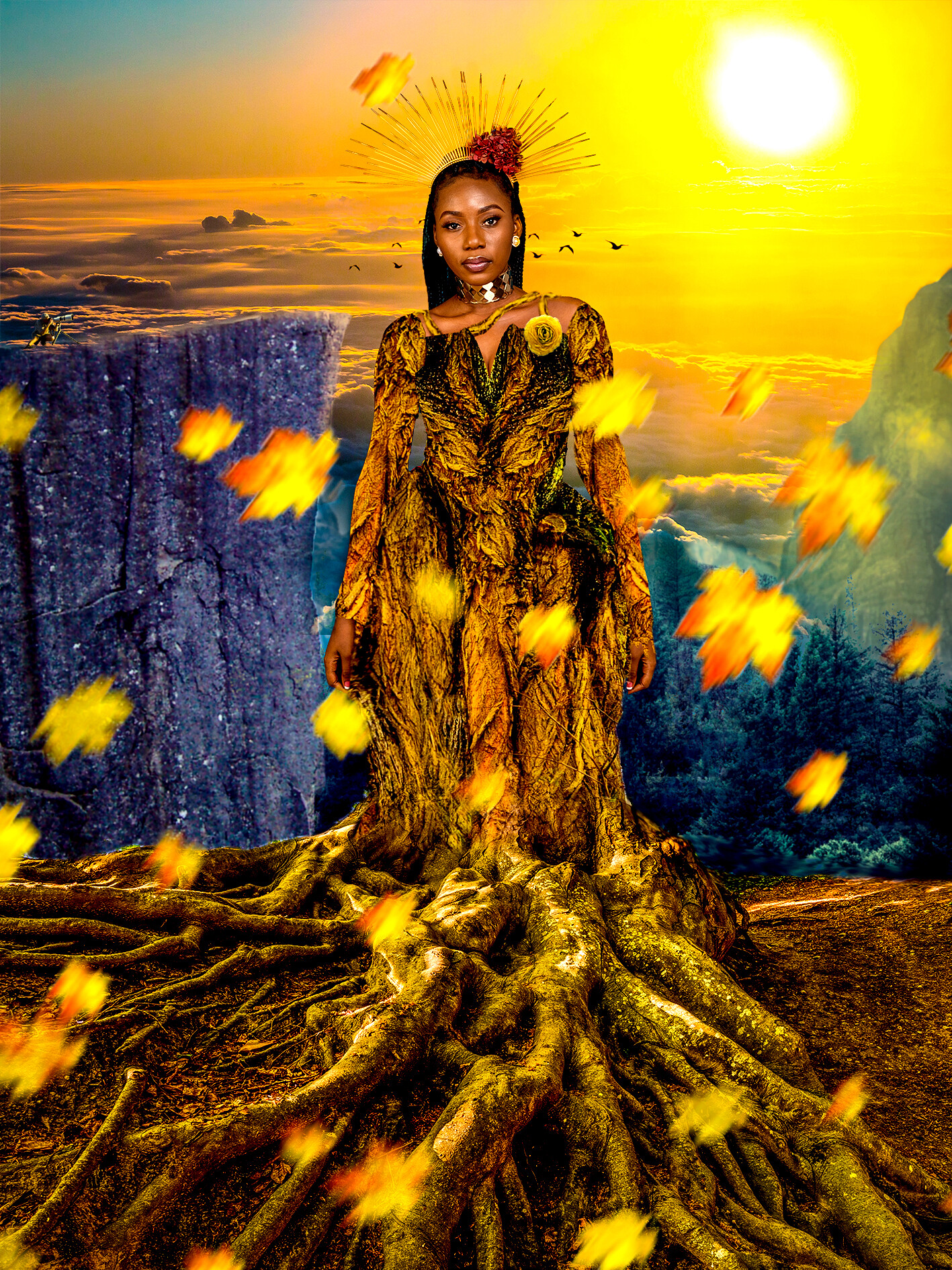 Artstation Tree 🌲 Girl Surreal Manipulation