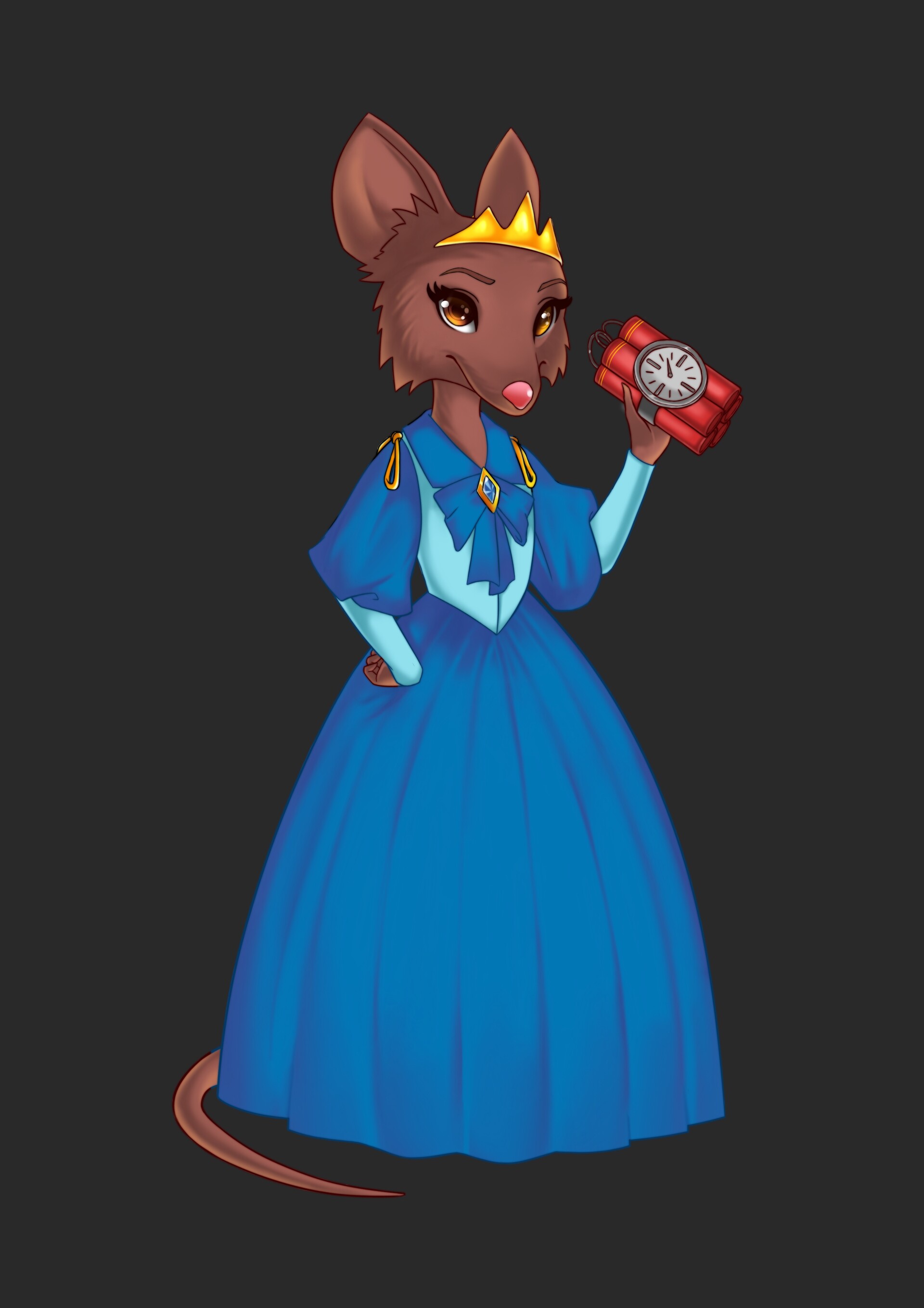 ArtStation - [Commissioned Work] Princess Dynamouse, Queen Ratcheesa