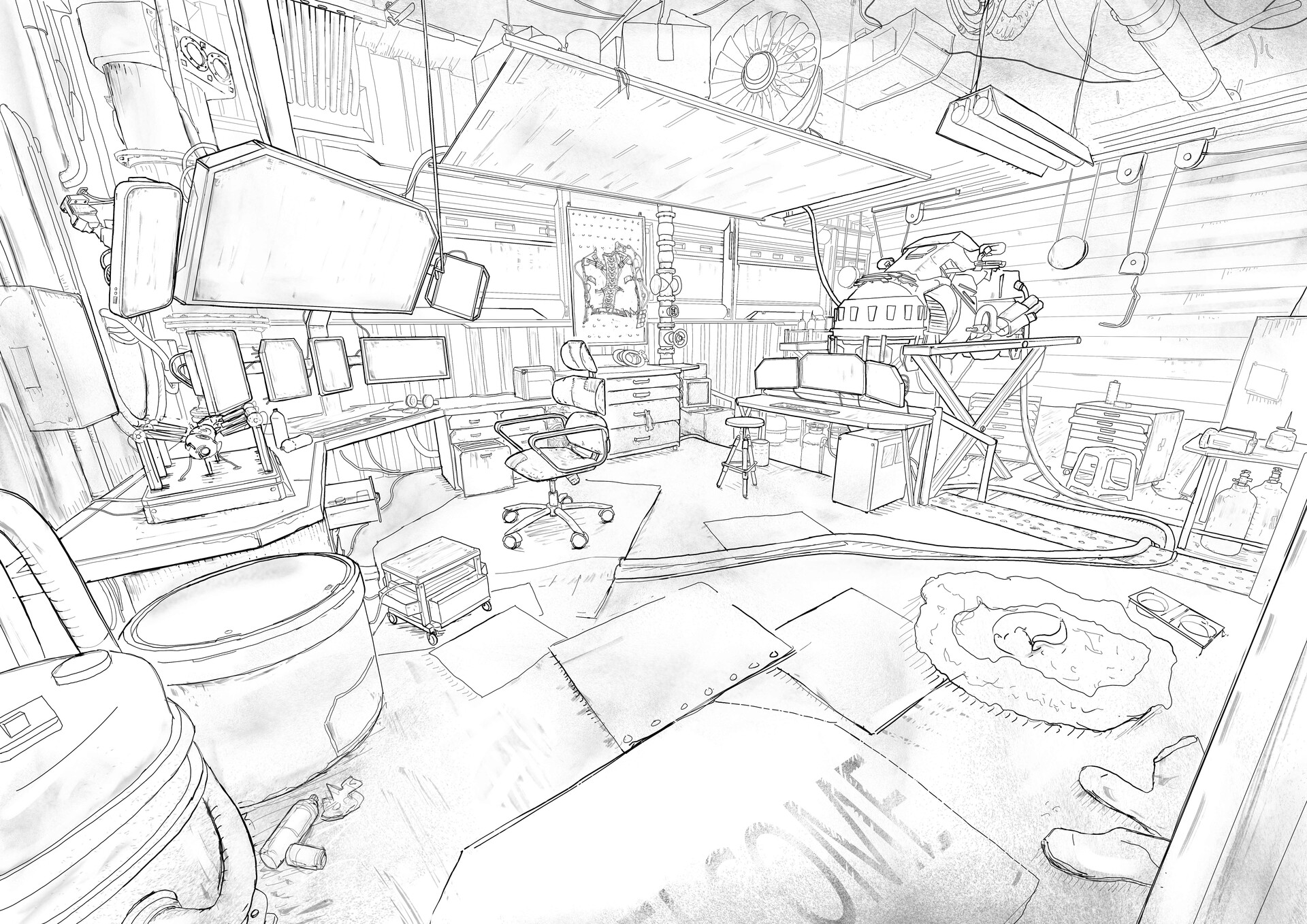 Ben G. - Old superhero room drawings