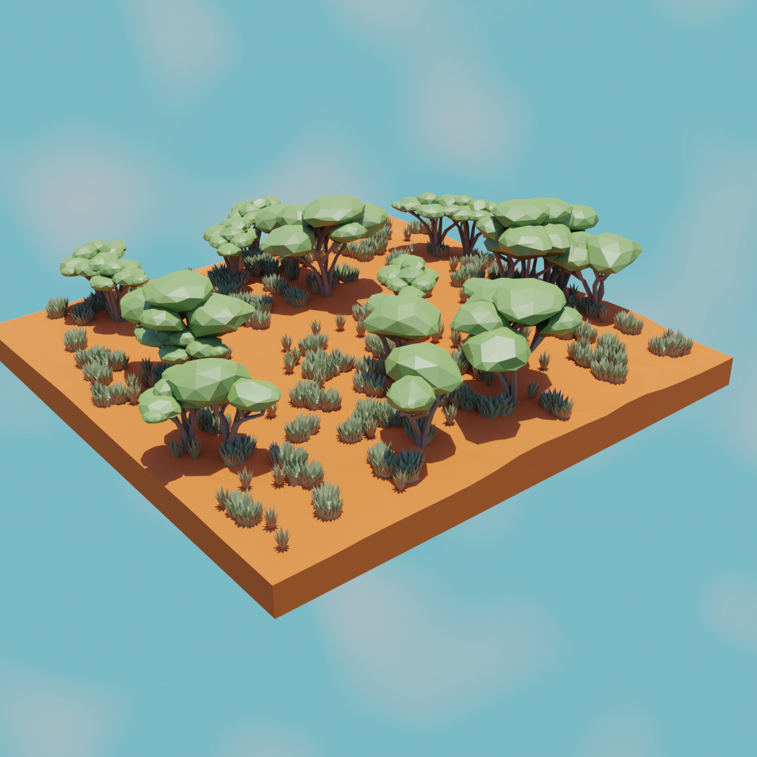 Nick Cunningham - Low Poly Open African Woodland