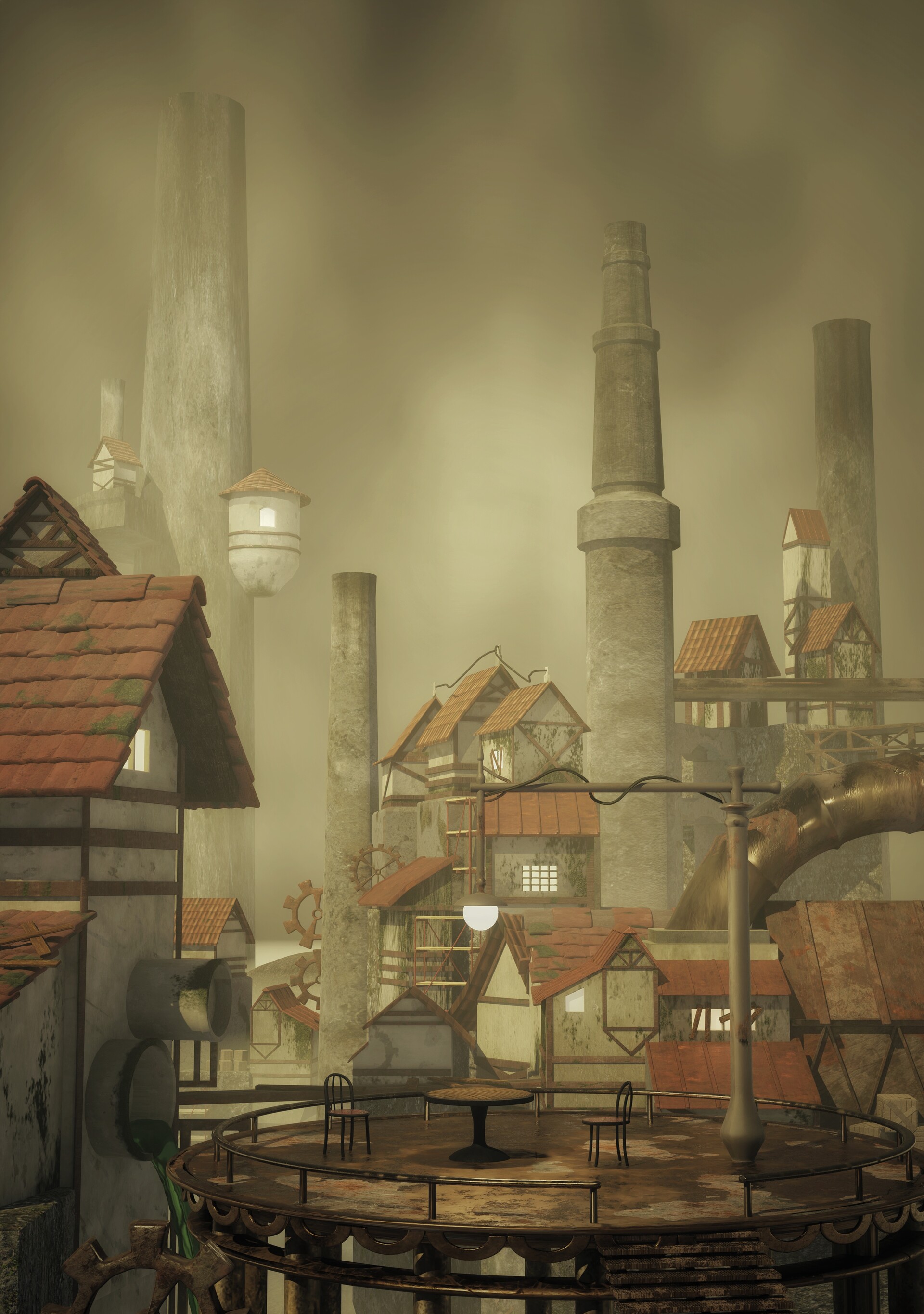 ArtStation - Steampunk City