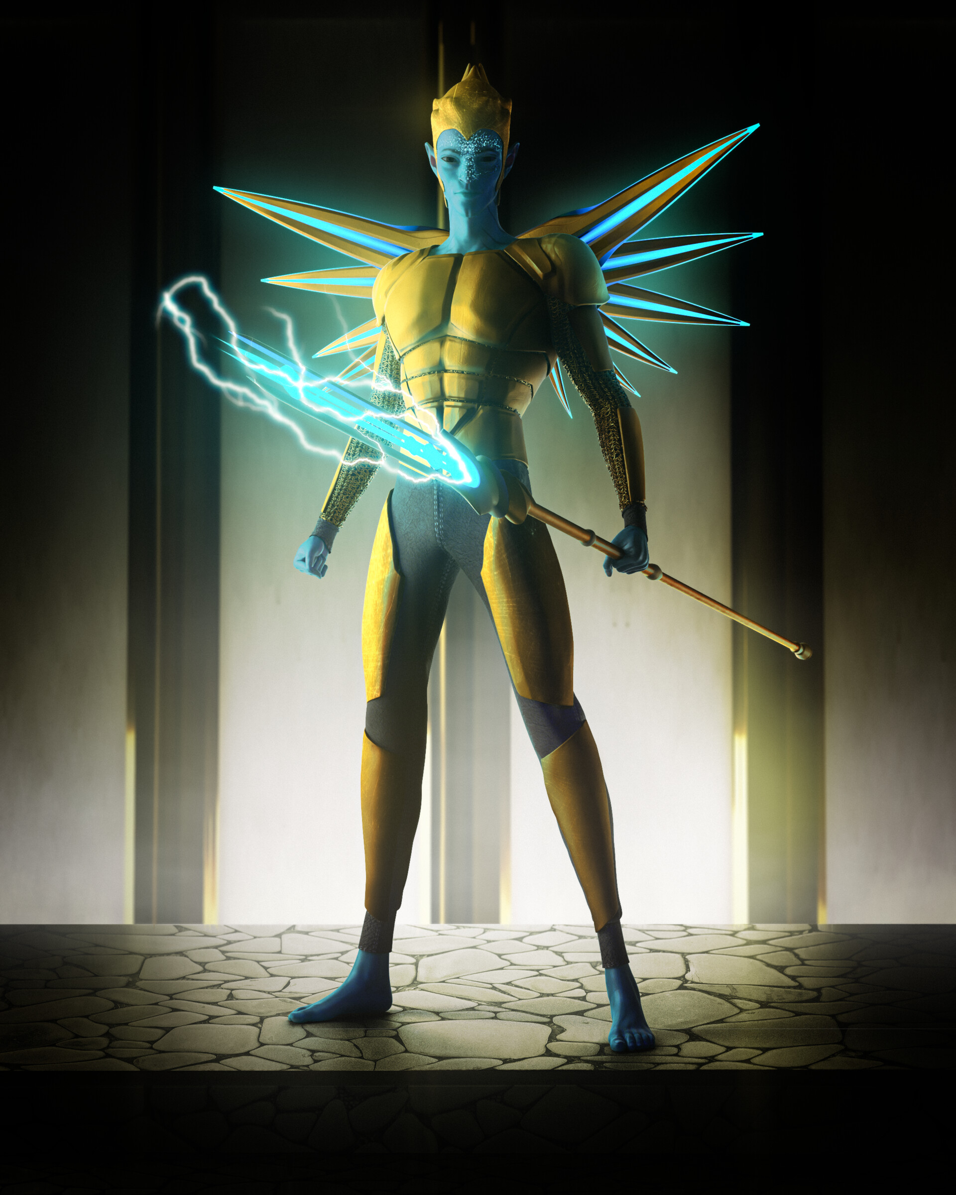 ArtStation - Alien warrior.