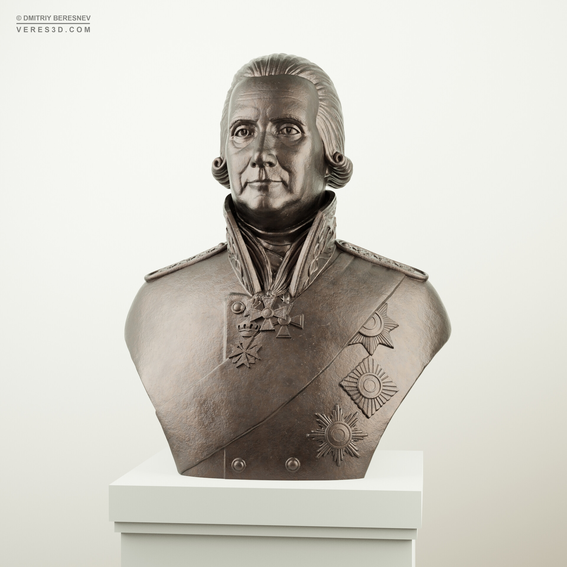 Dmitriy Beresnev - Admiral Ushakov, bust