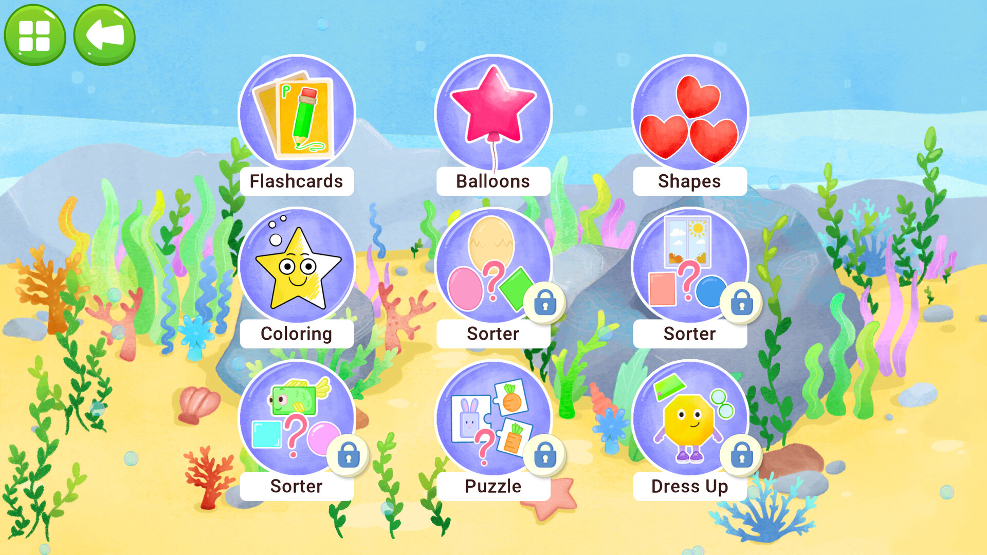 ArtStation - UI for app Amax Kids Academy