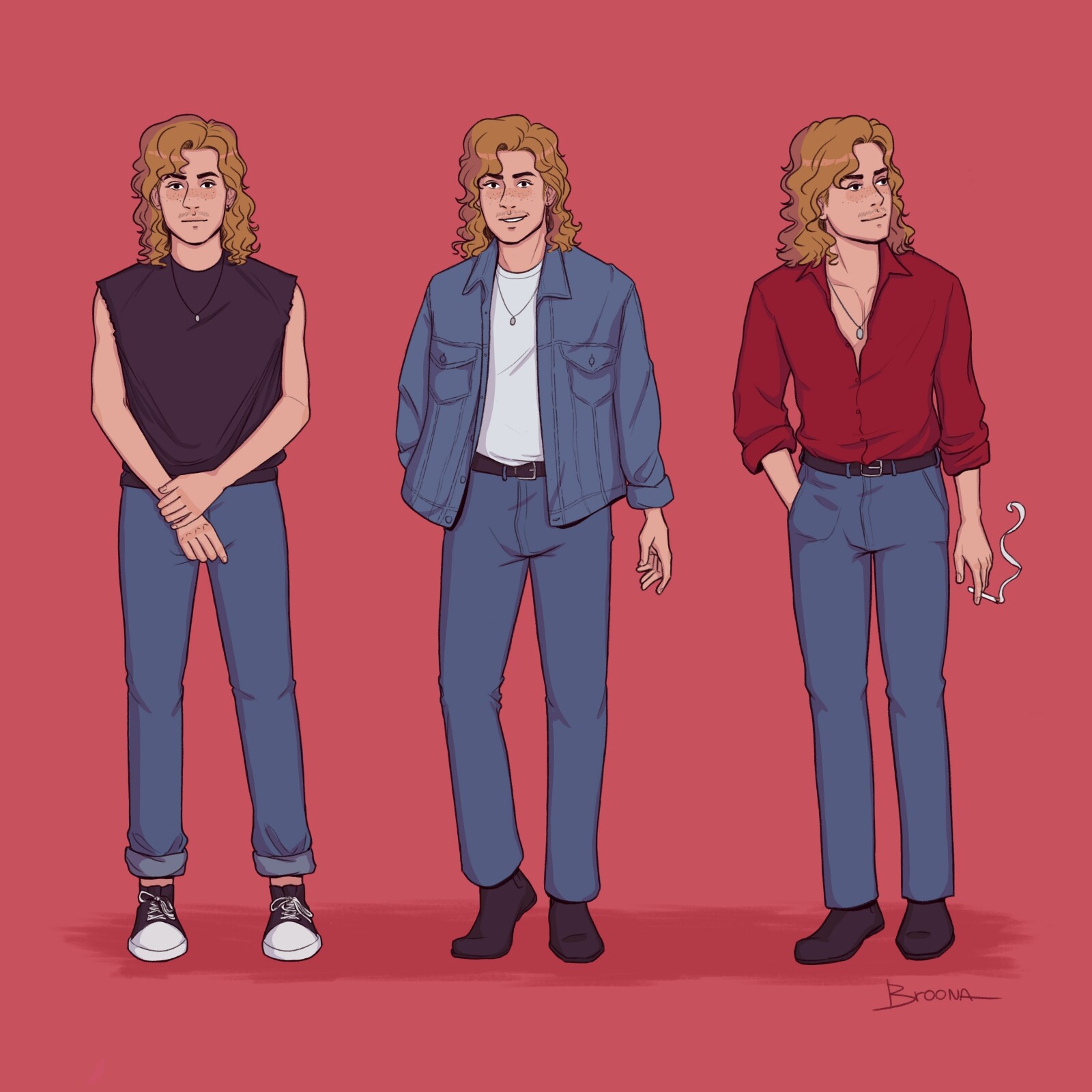 ArtStation - Billy Hargrove Outfits