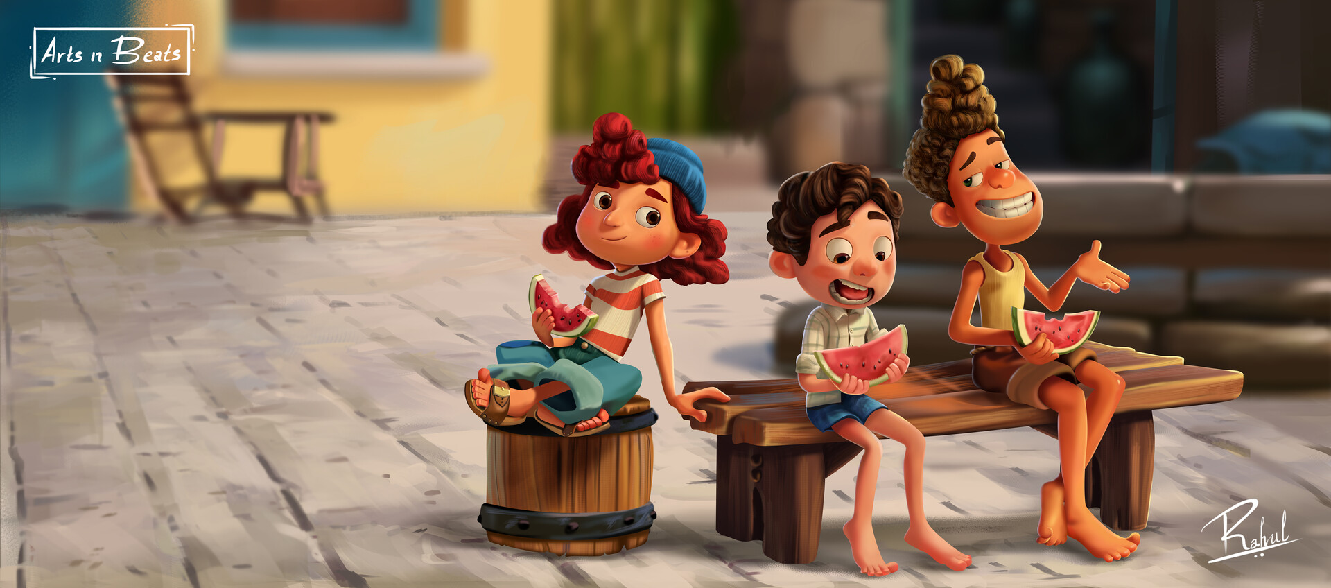 ArtStation - Inspired by MOVIE LUCA