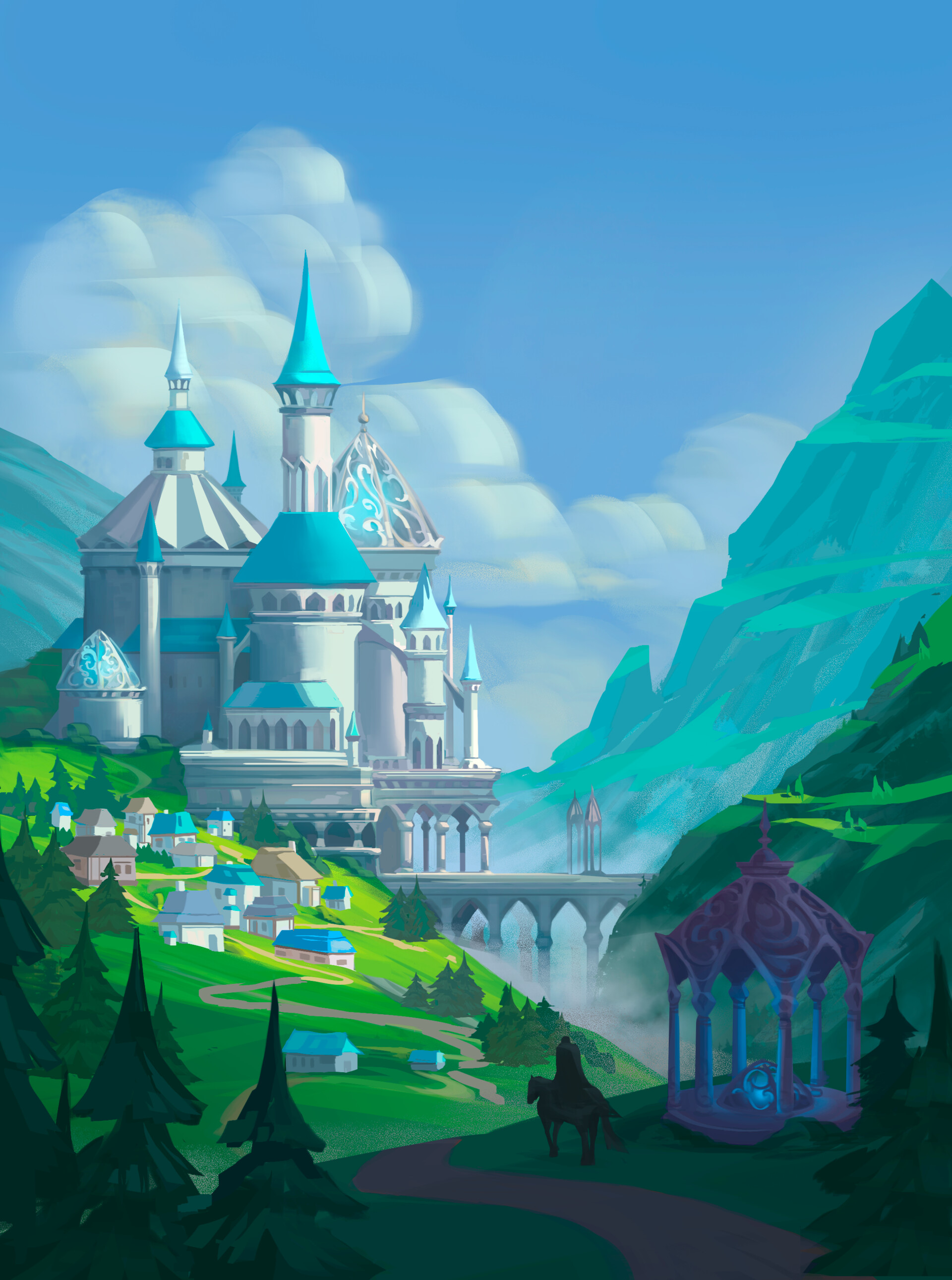 ArtStation - Elfic castle