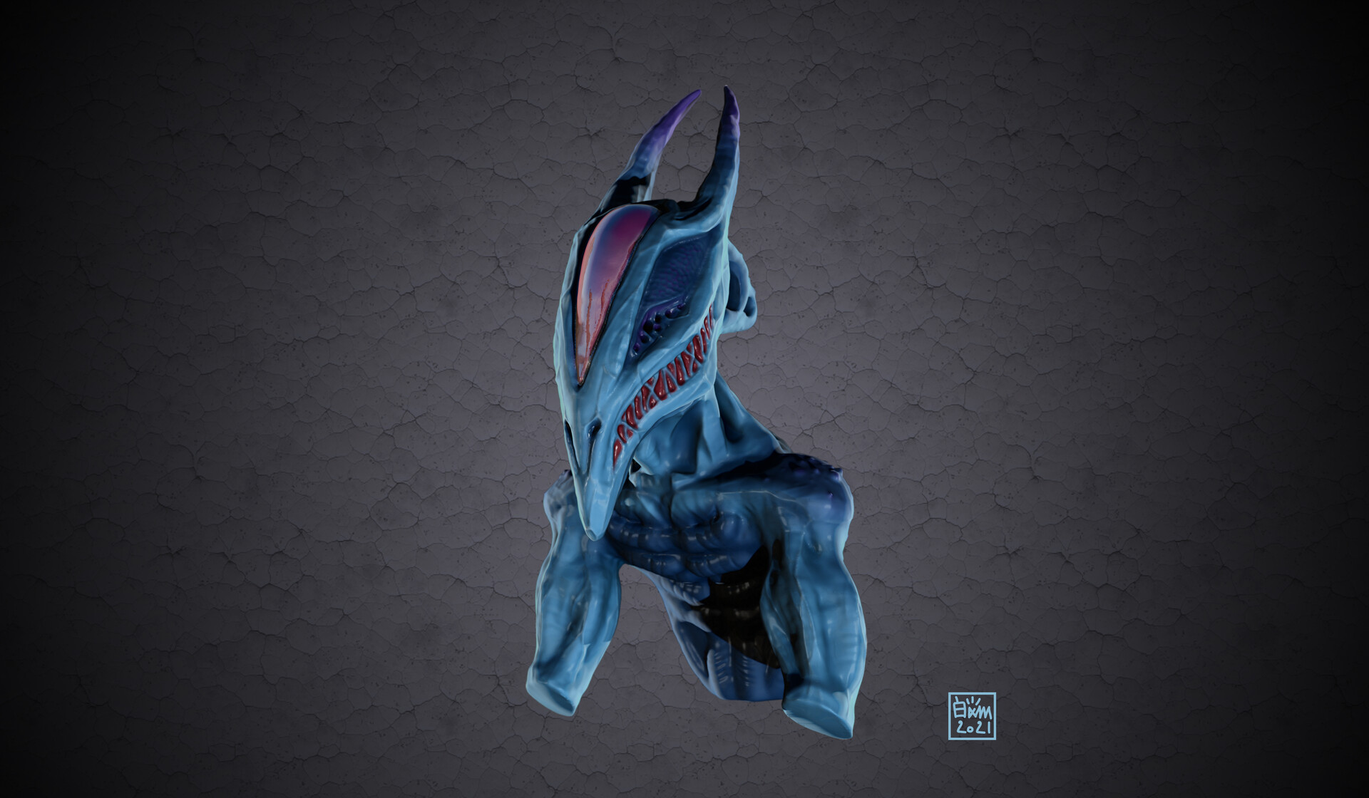 ArtStation - Blue Alien