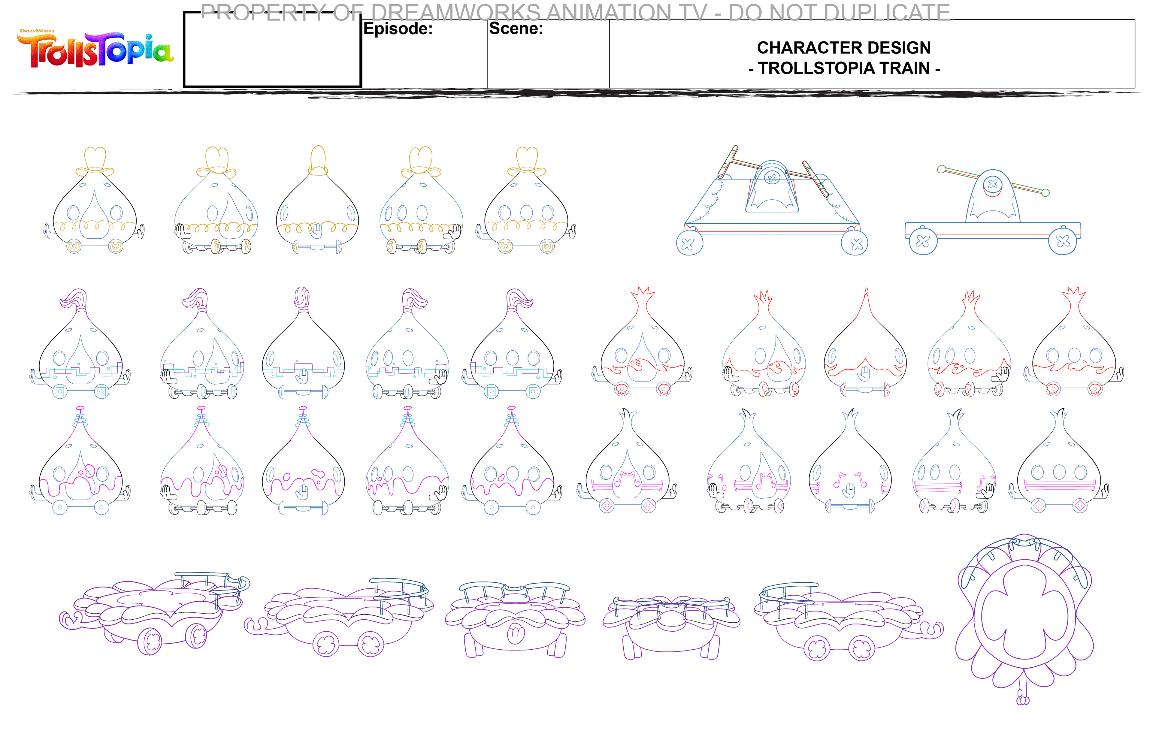 Jerry Regan - Dreamworks - Trollstopia - Prop Design - Season 1