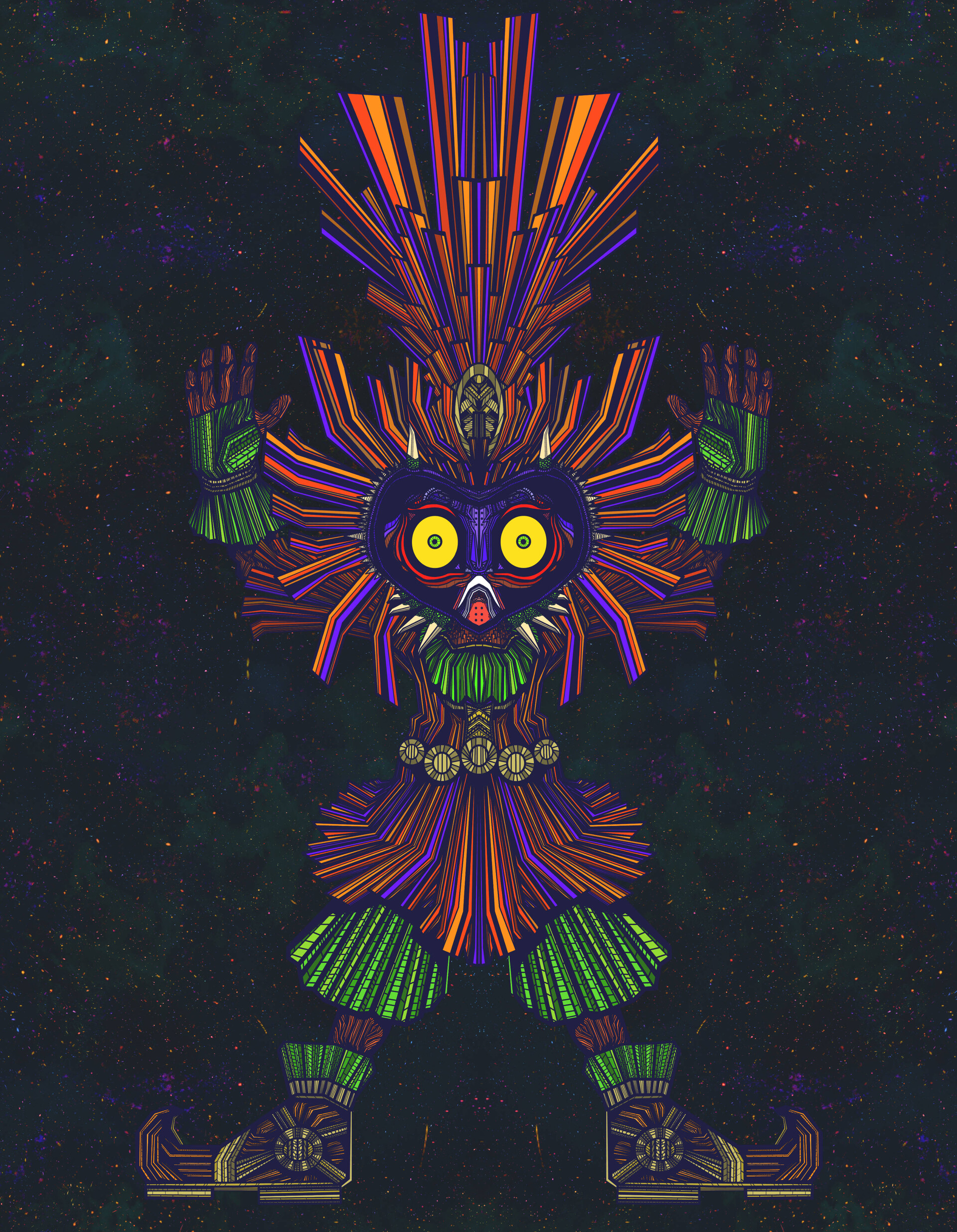 ArtStation - Fanart: Skull Kid from The Legend of Zelda