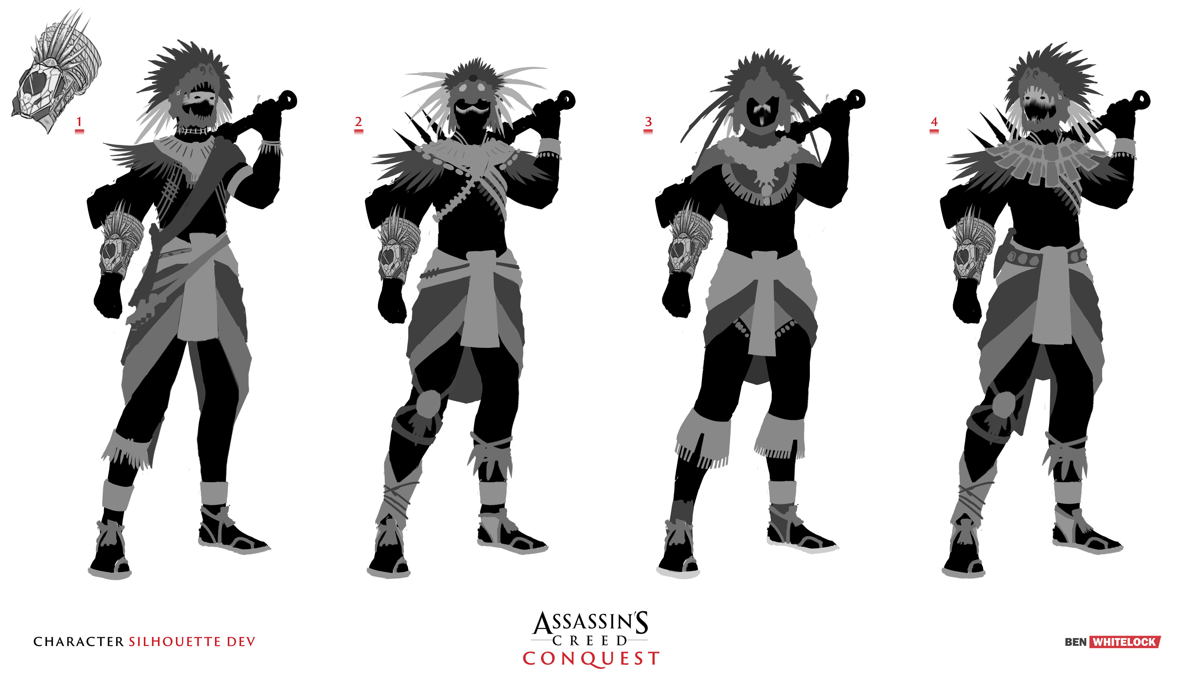 Ben Whitelock - Assassins Creed Conquest - Character Design & Turn Around